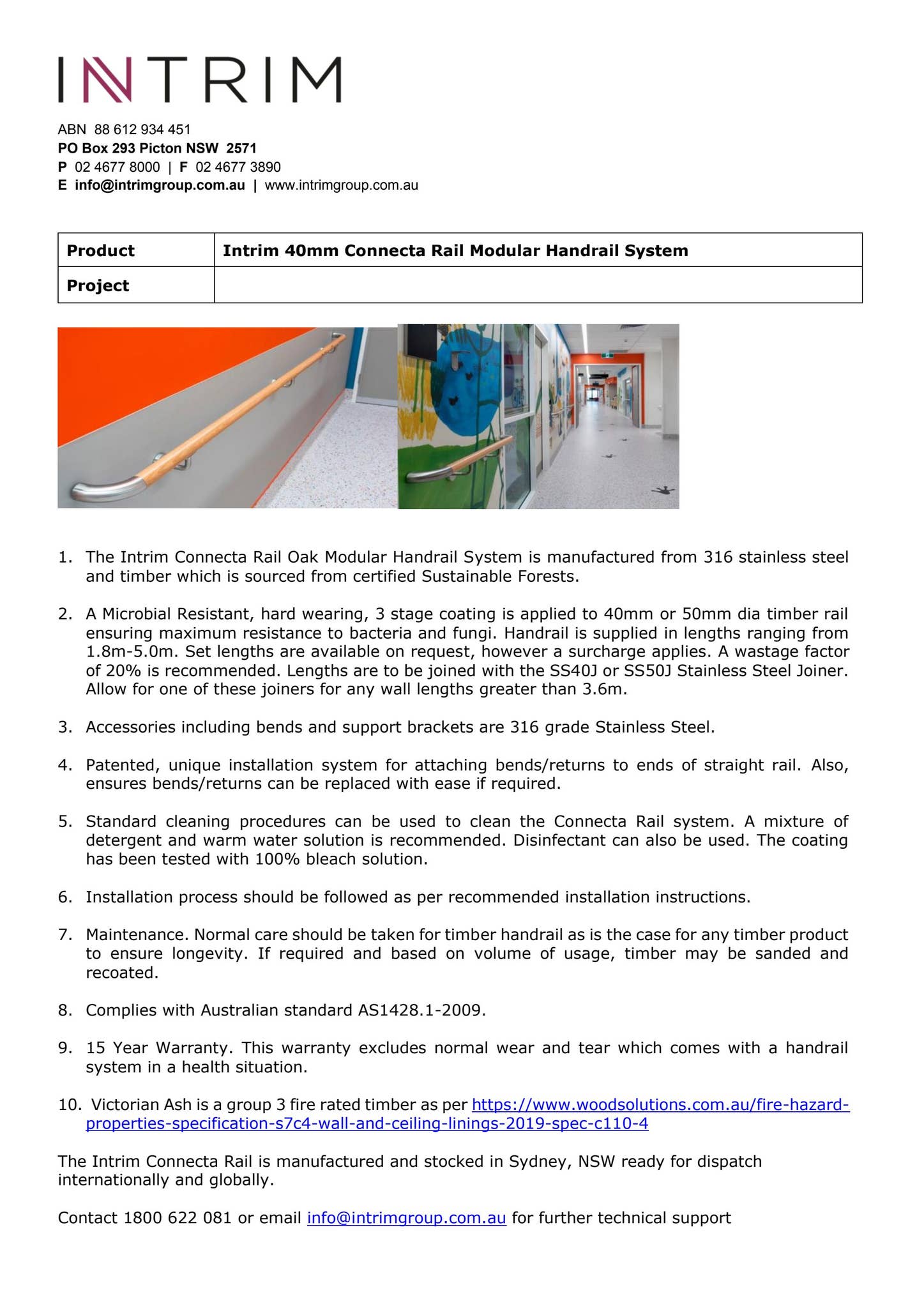 Connecta Rail System Data Sheet by Intrim Mouldings - Issuu