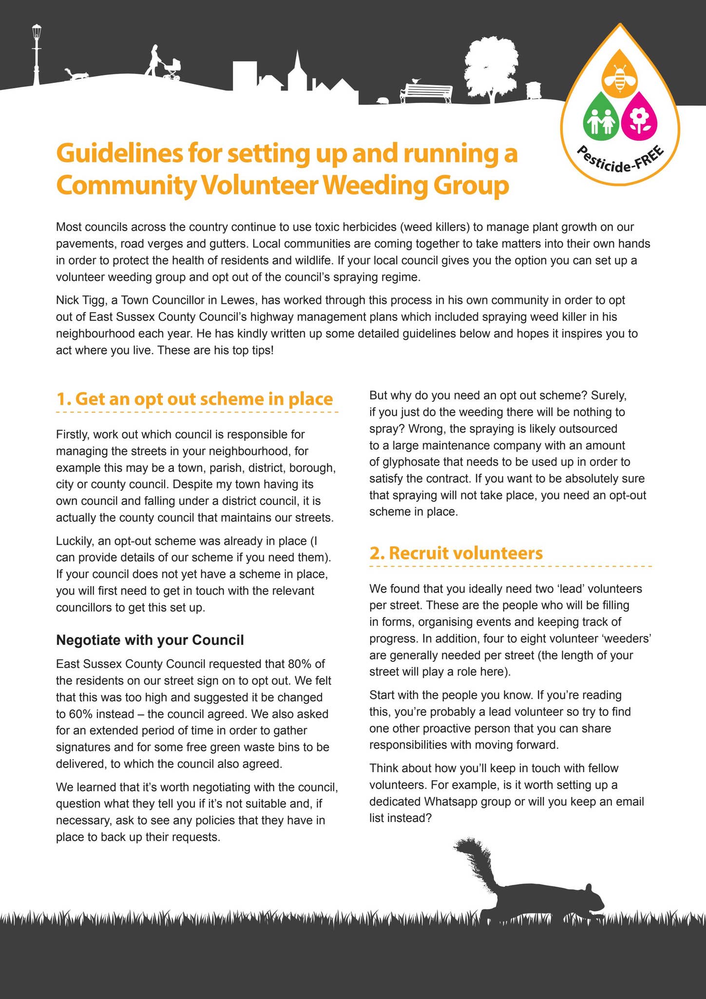 Guidelines for setting up and running a Community Volunteer Weeding ...