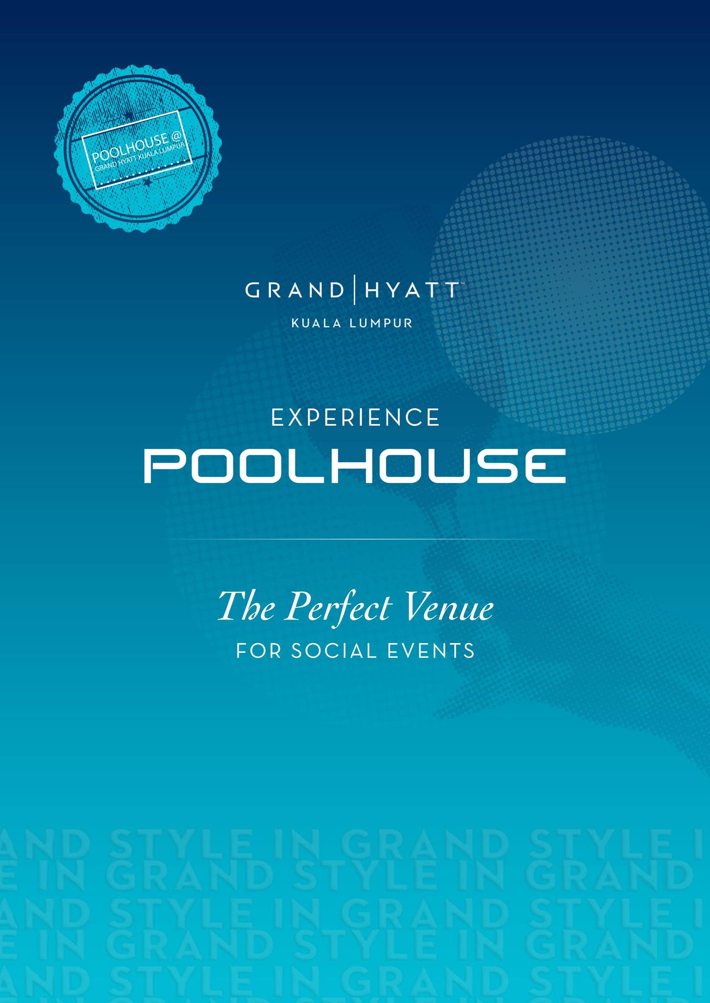 Poolhouse Social Event Space Brochure by Grand Hyatt Kuala Lumpur - Issuu