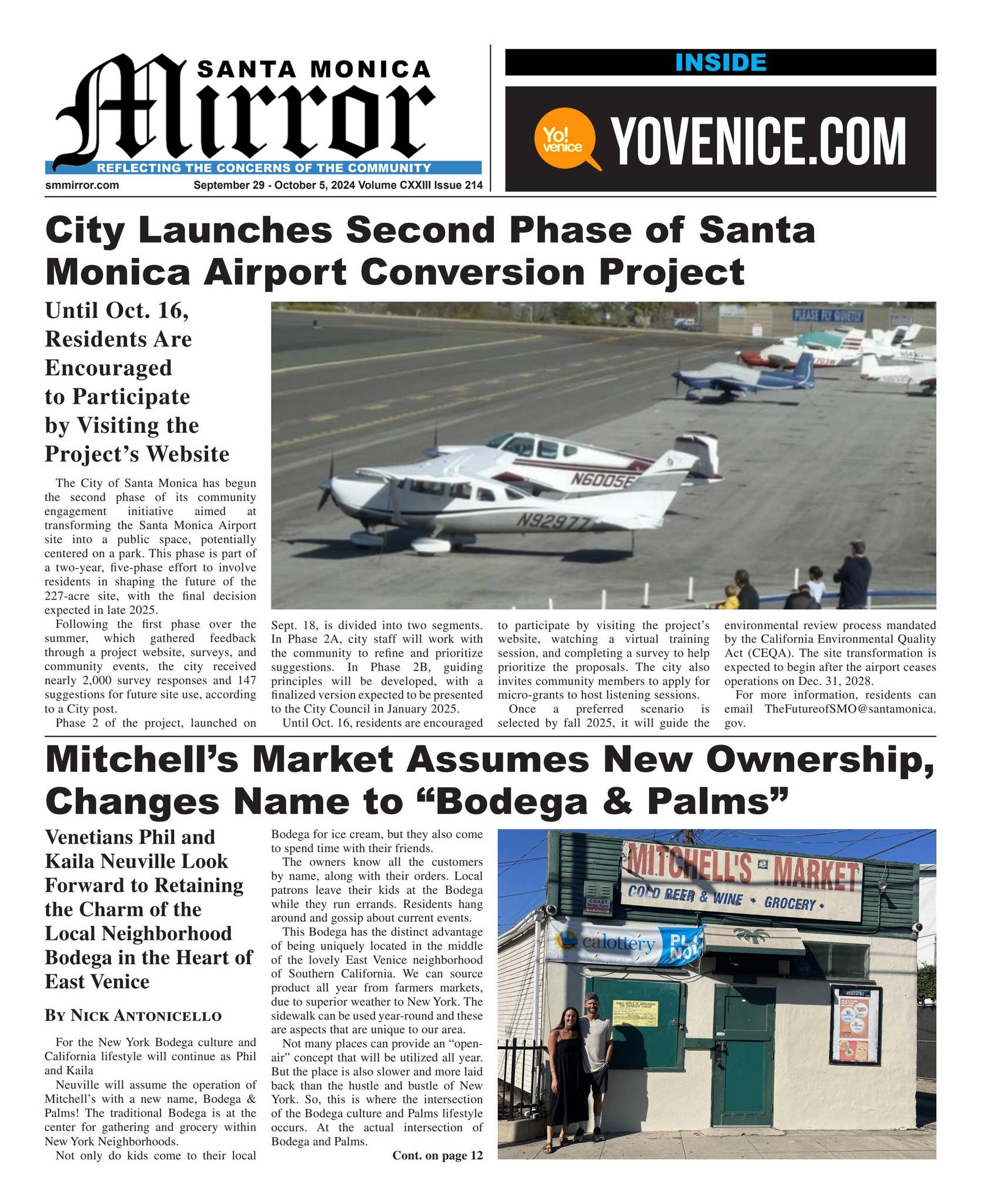 Santa Monica Mirror / Yovenice : Sep 29 - Oct 05 by Mirror Media Group ...