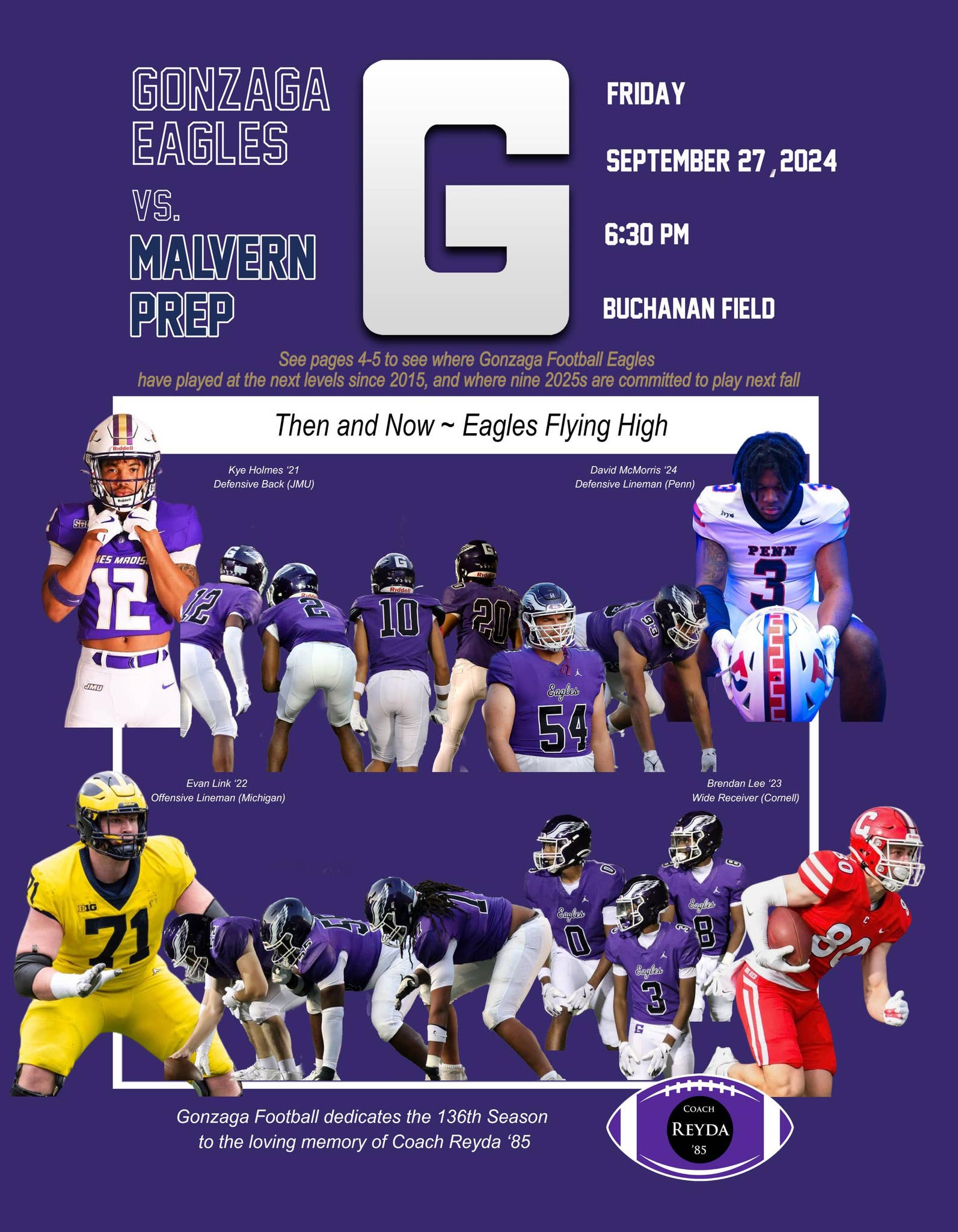 Gonzaga Football - Gameday Program vs Malvern Prep (9.27.24) by Gonzaga ...