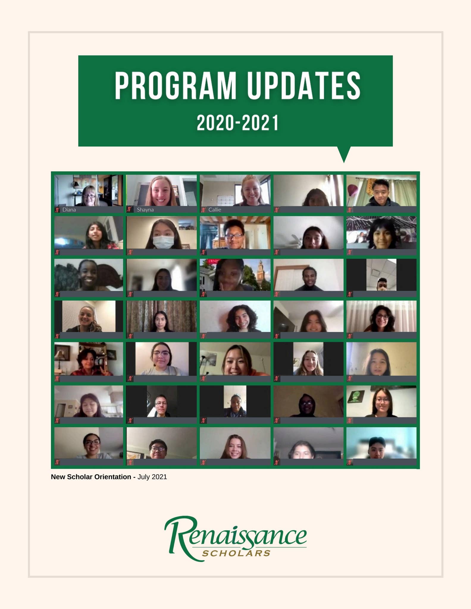 RSP Program Updates 2020-2021 by The Renaissance Foundation - Issuu