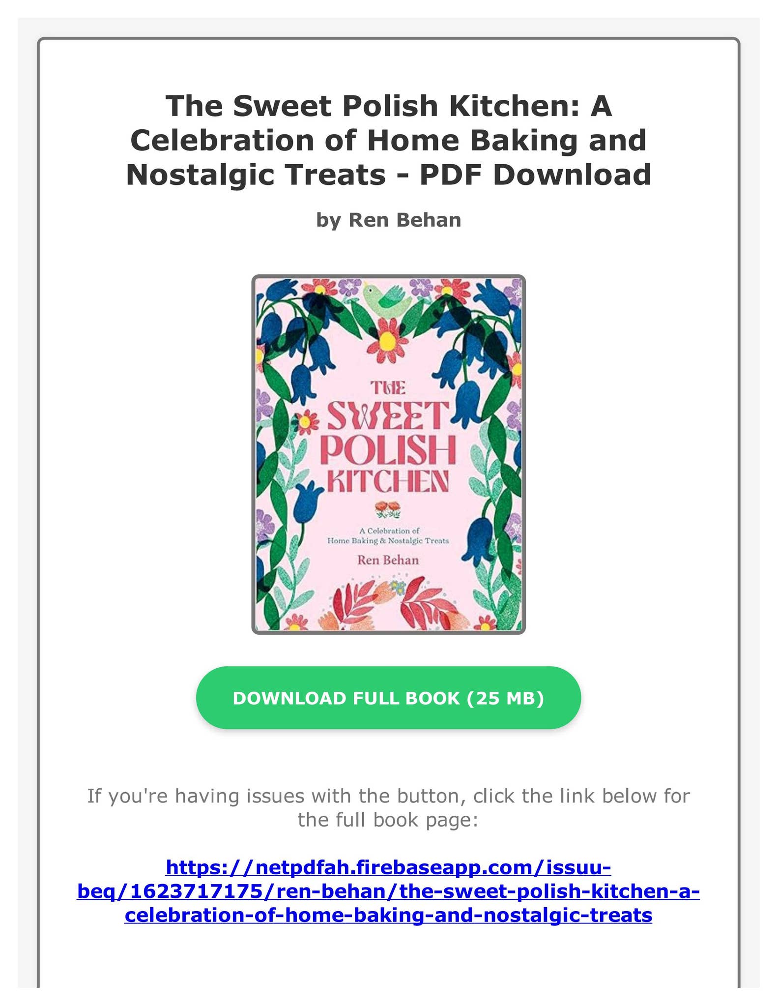 (PDF Free) The Sweet Polish Kitchen: A Celebration of Home Baking and ...