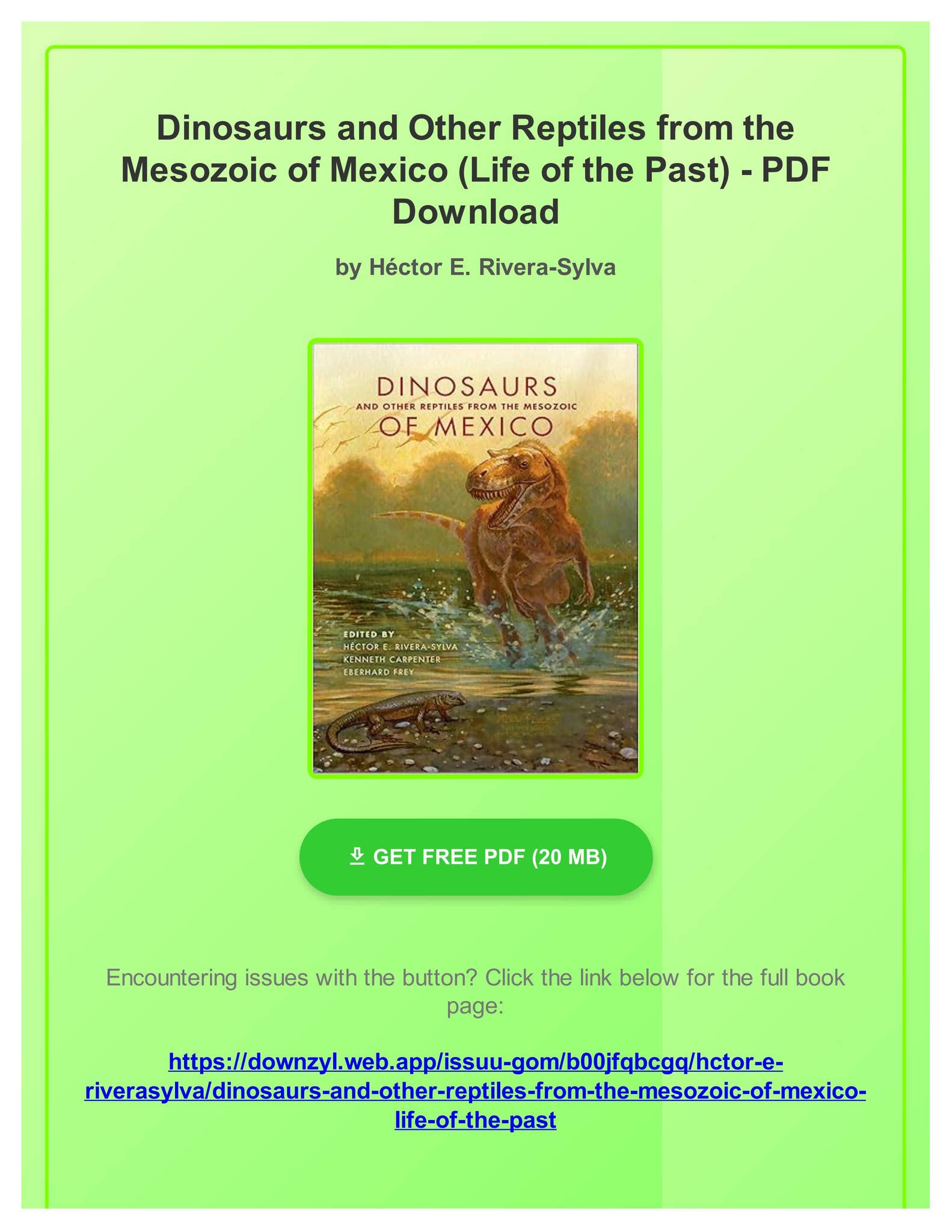 EBOOK PDF Dinosaurs and Other Reptiles from the Mesozoic of Mexico ...