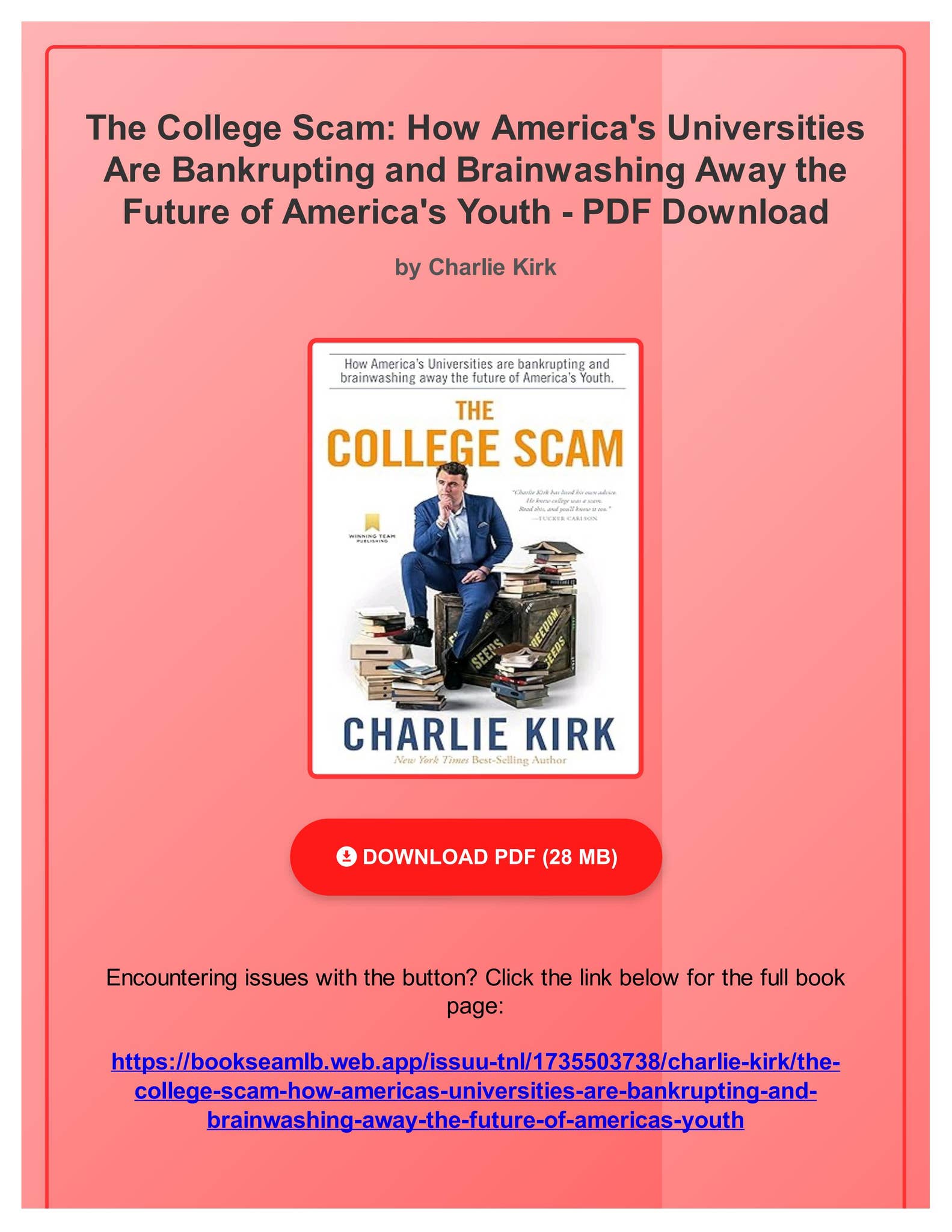 (PDF Download) The College Scam: How America's Universities Are ...