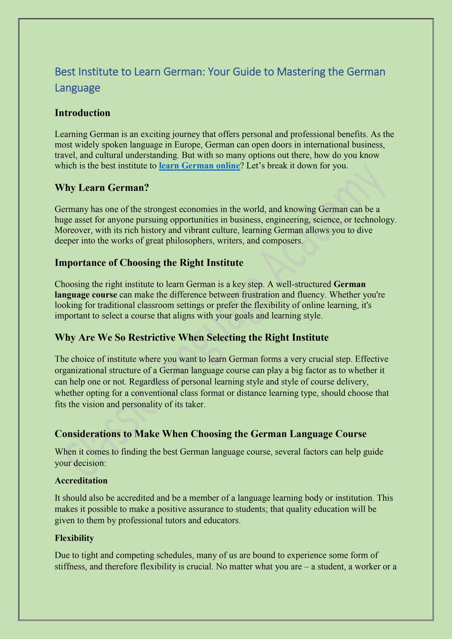 Best Institute to Learn German: Your Guide to Mastering the German ...