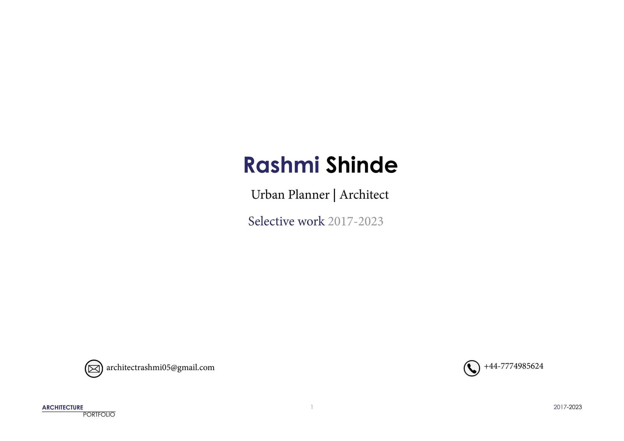 Architecture Portfolio by Rashmi shinde - Issuu