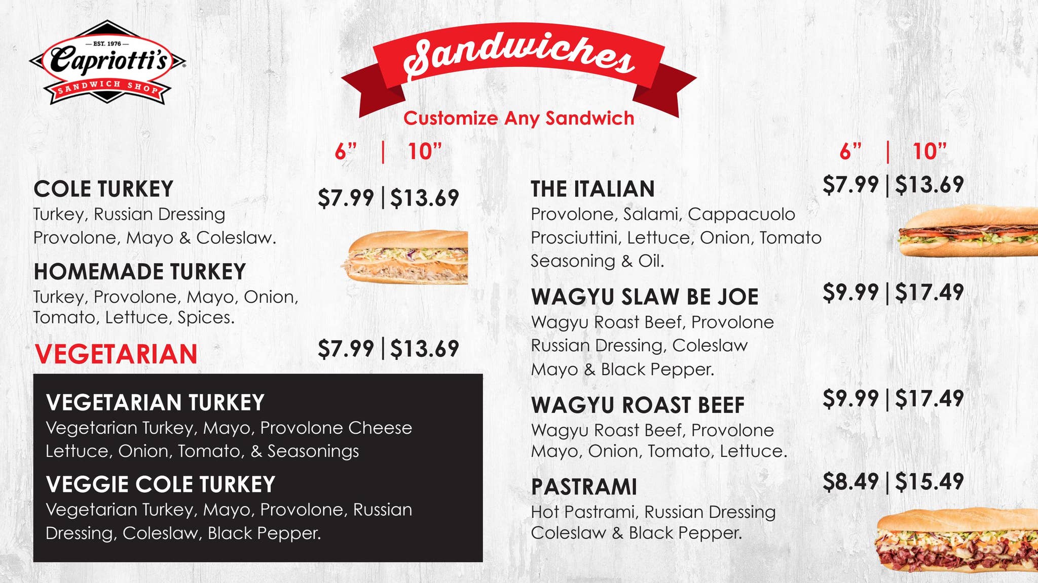 Capriotti's @ Midway Café Menu by UChicagoDining - Issuu