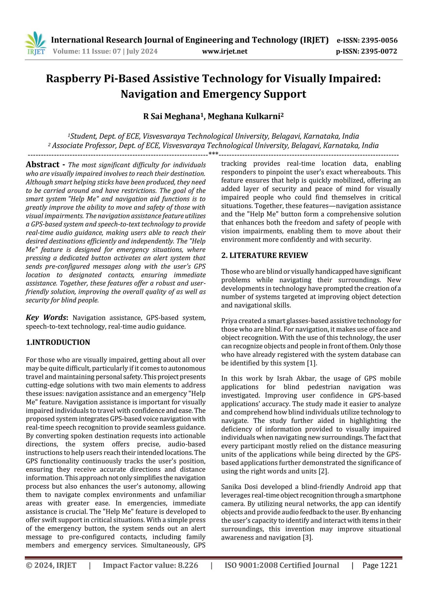 Raspberry Pi-Based Assistive Technology for Visually Impaired ...