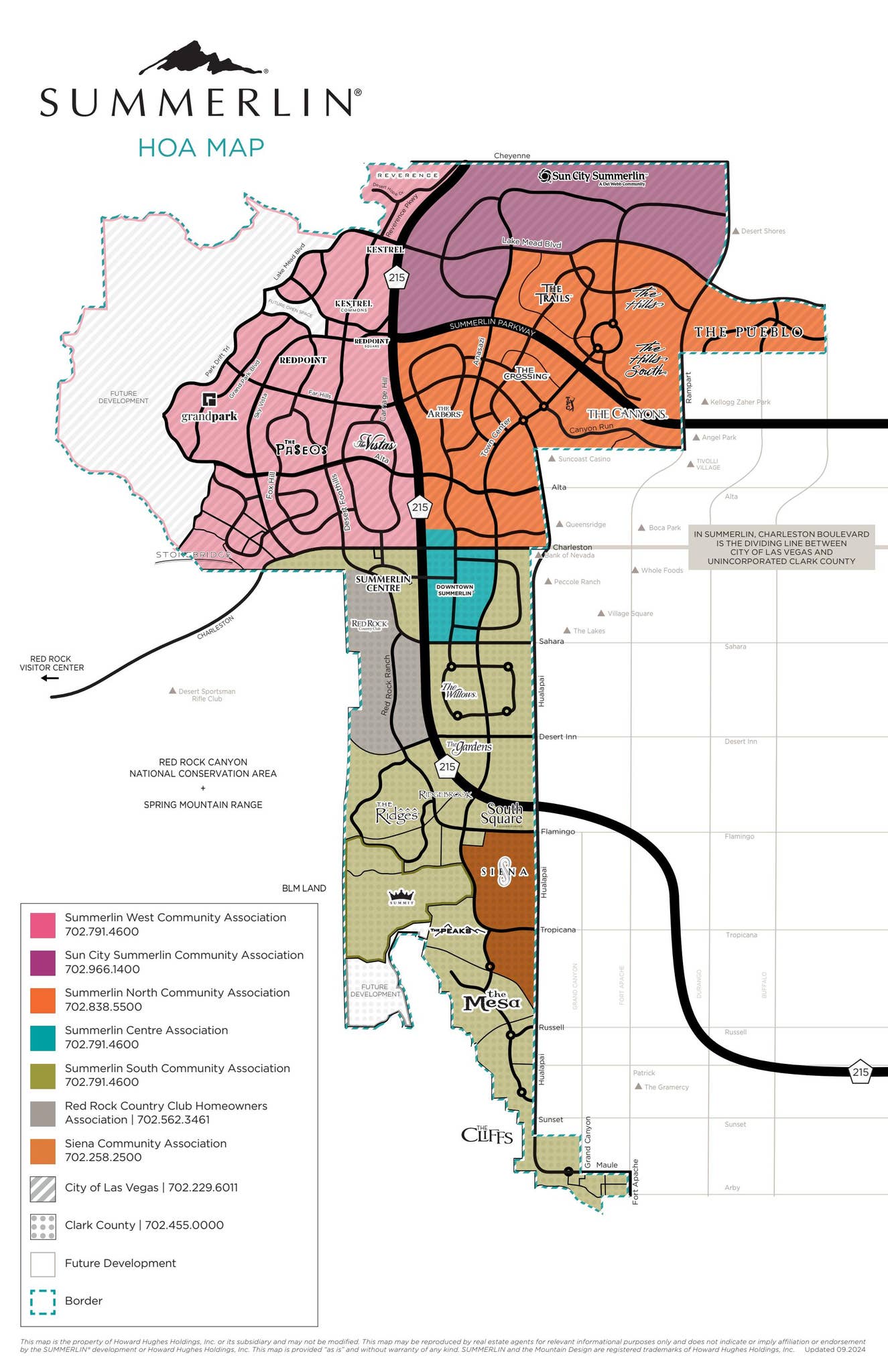 Summerlin HOA Map by Summerlin - Issuu