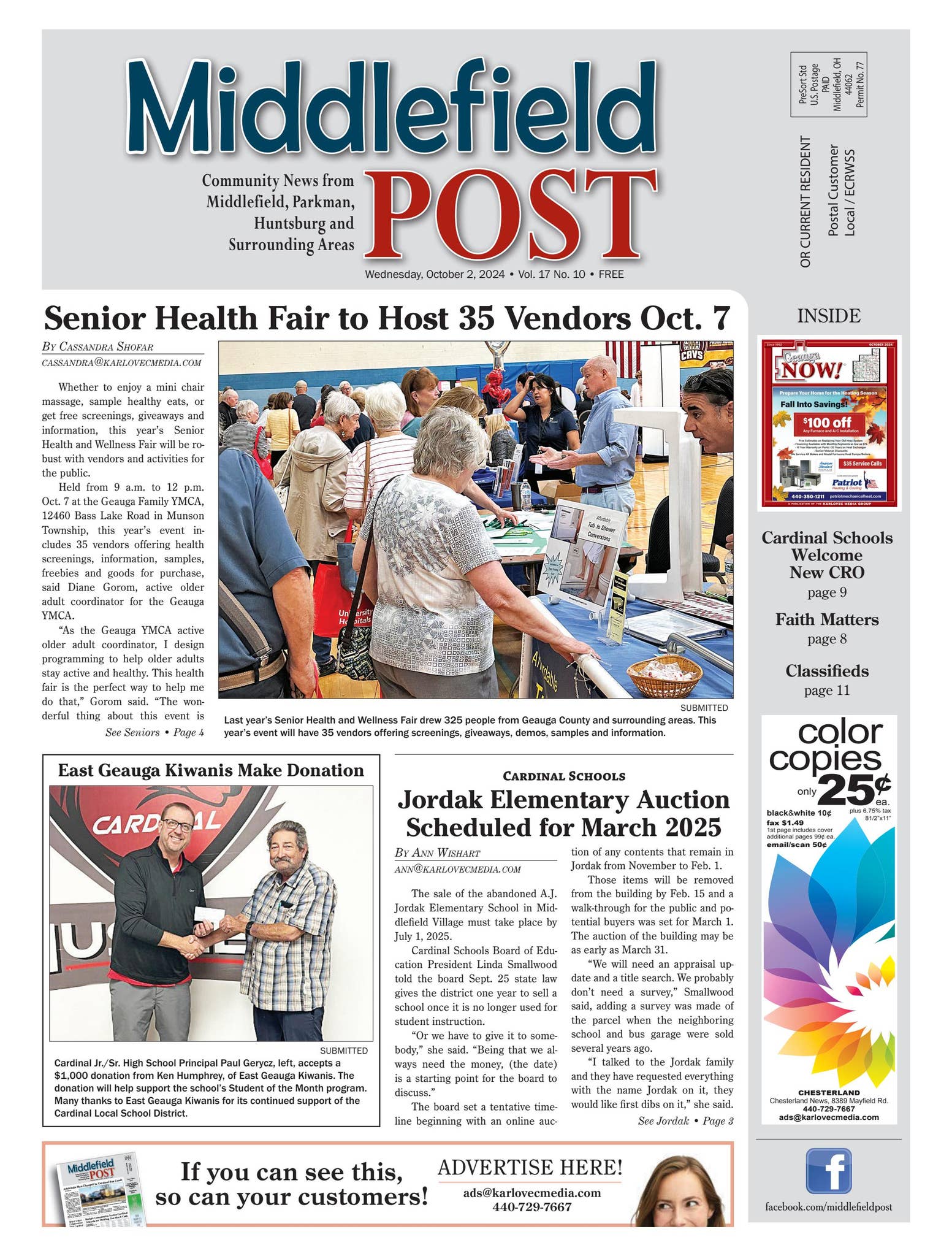 Middlefield Post 10-2-2024 by Geauga County Maple Leaf - Issuu