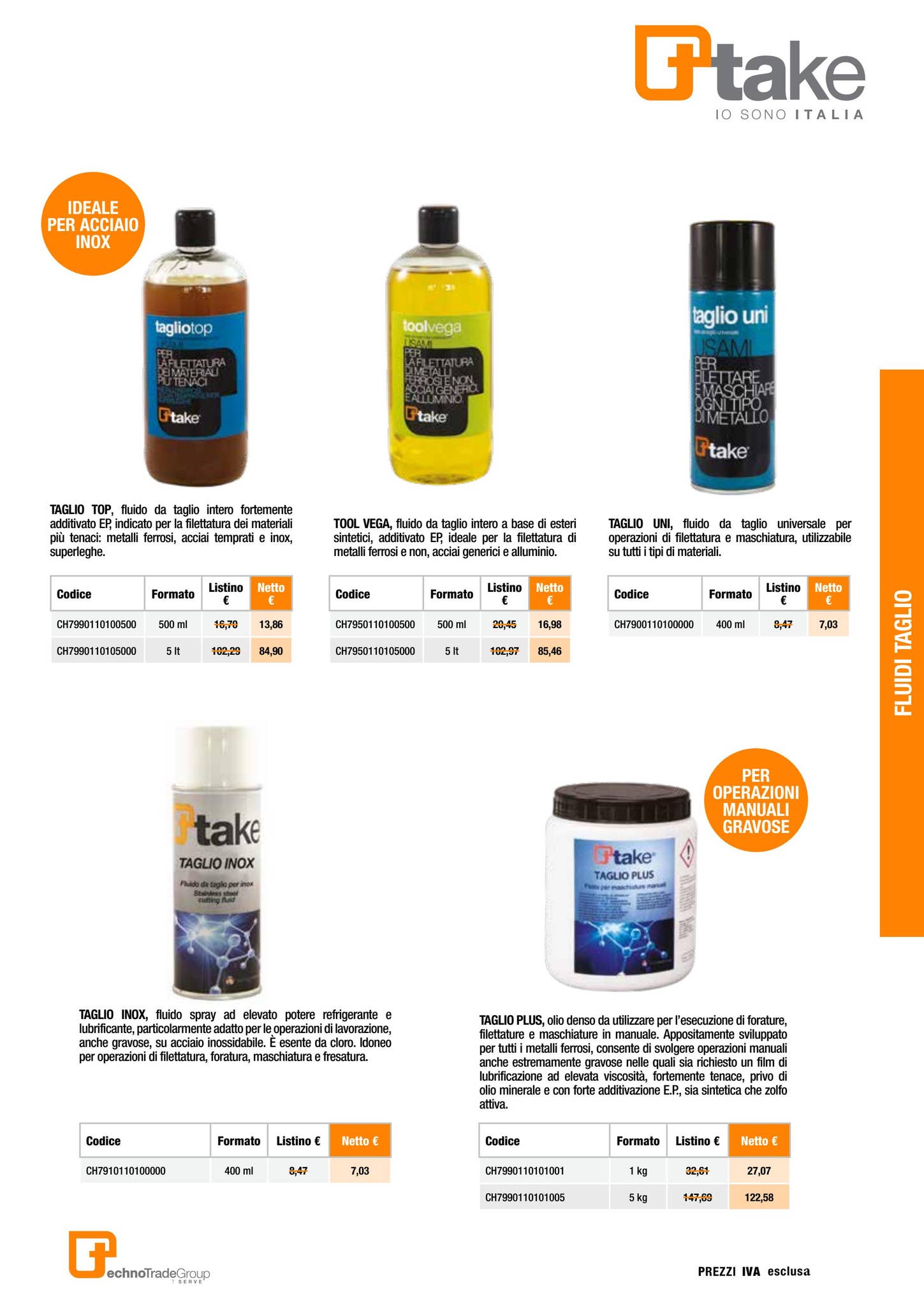 Promo FLUIDI da TAGLIO by Techno Trade Group Srl - Issuu