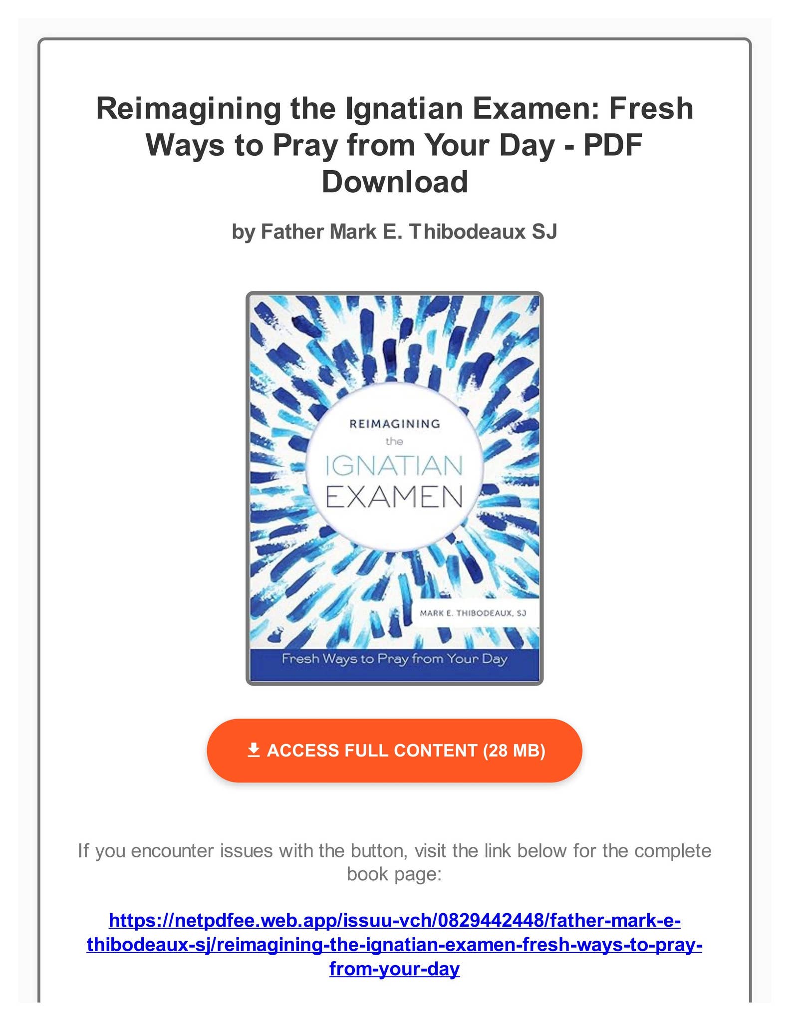 PDF Free Reimagining the Ignatian Examen: Fresh Ways to Pray from Your ...
