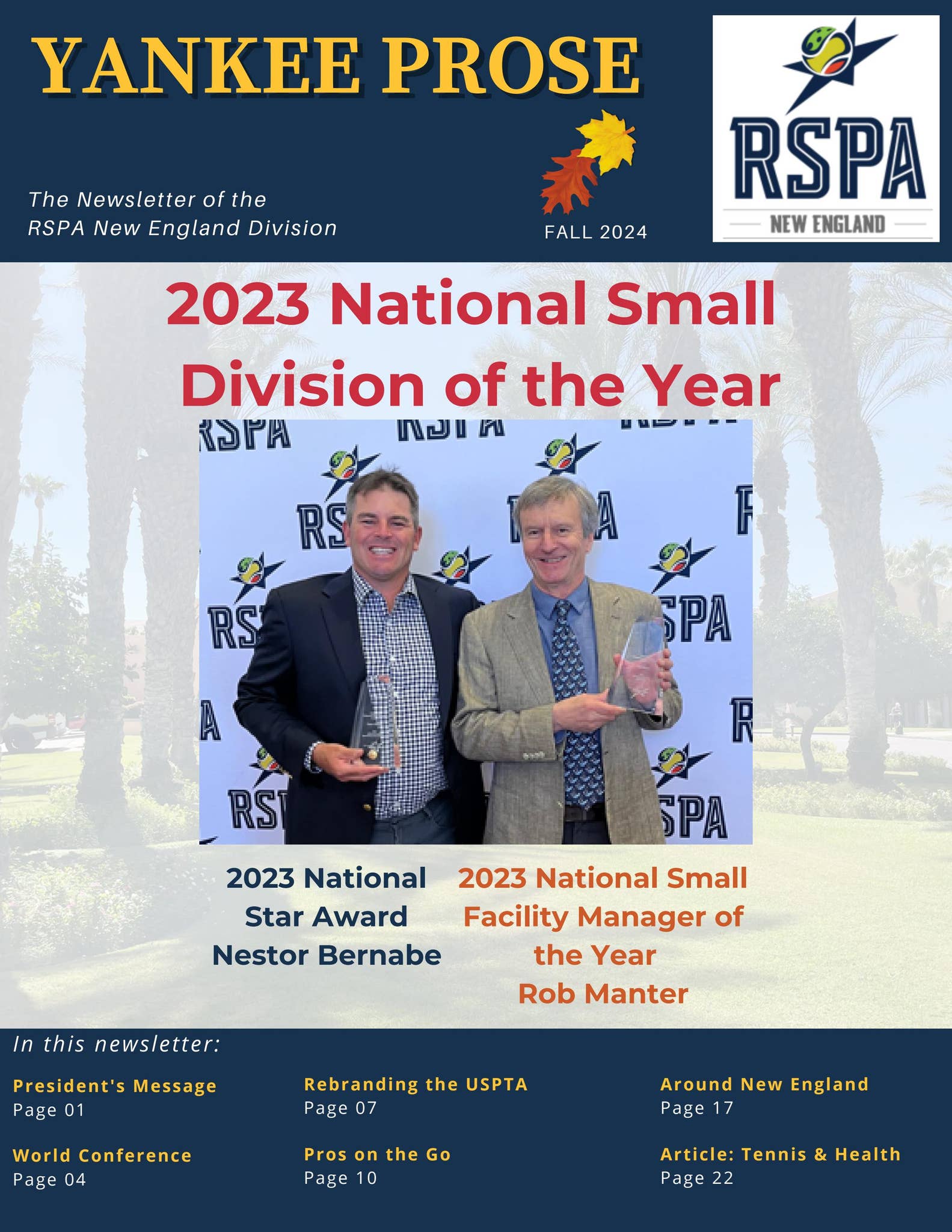 USPTA New England - Fall Newsletter 2024 by RSPA - Issuu