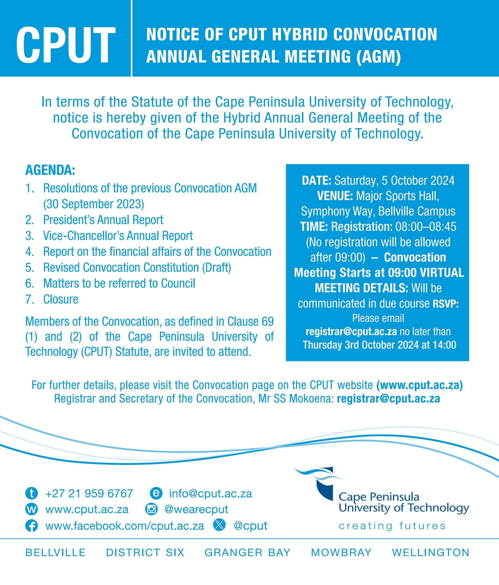 Convocation Annual General Meeting (AGM) by Cape Peninsula University of Technology - Issuu