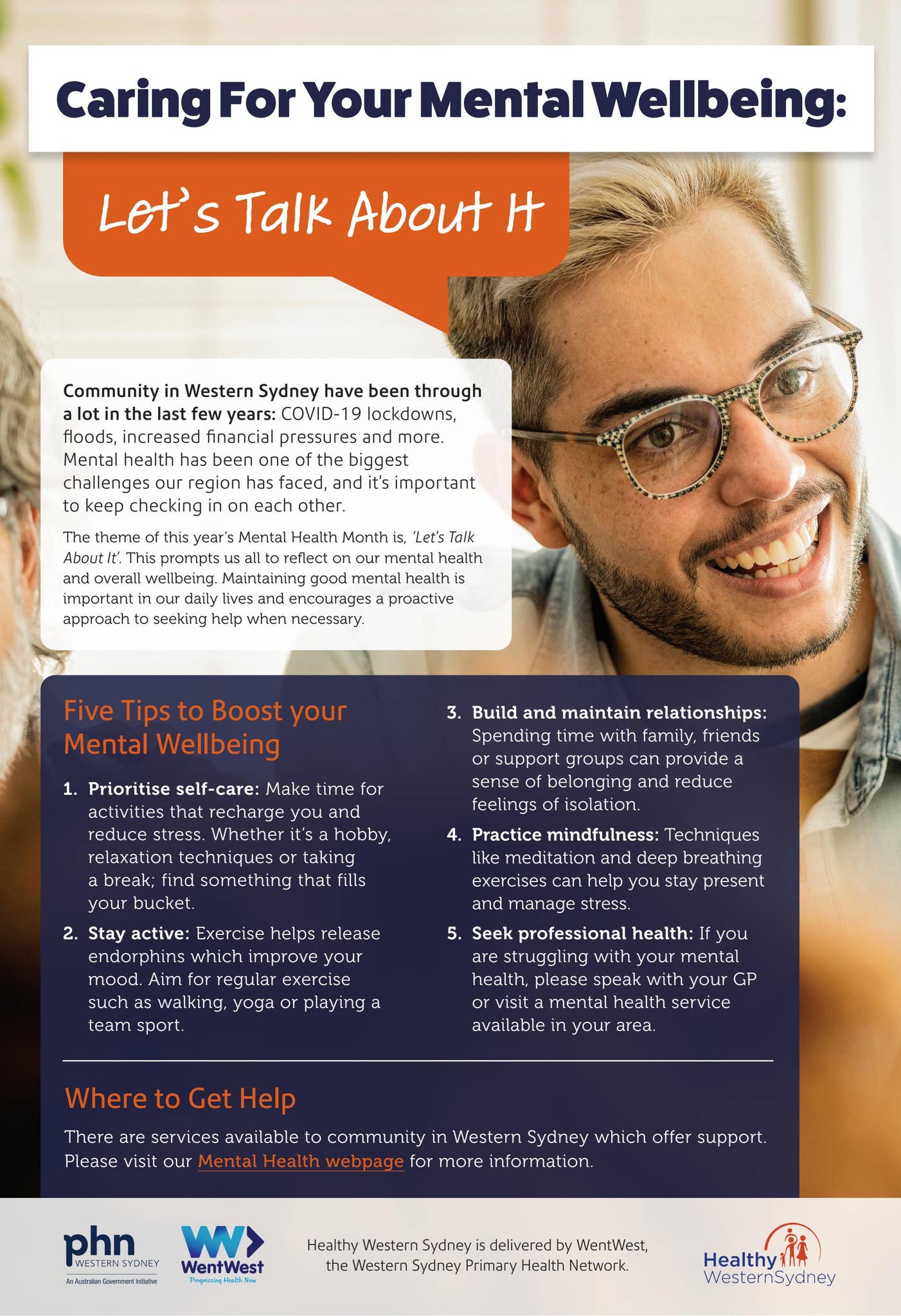 Healthier Western Sydney - Oct 2024 - Mental Wellbeing Tips by ...