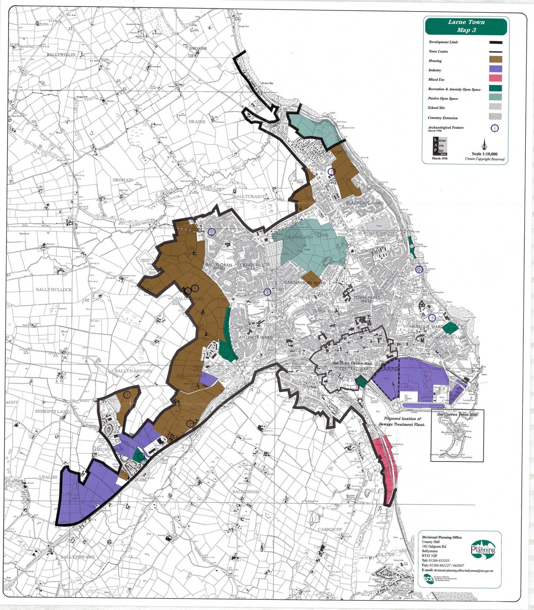 Larne Map No. 3 Larne Town Map by Mid and East Antrim Borough Council ...