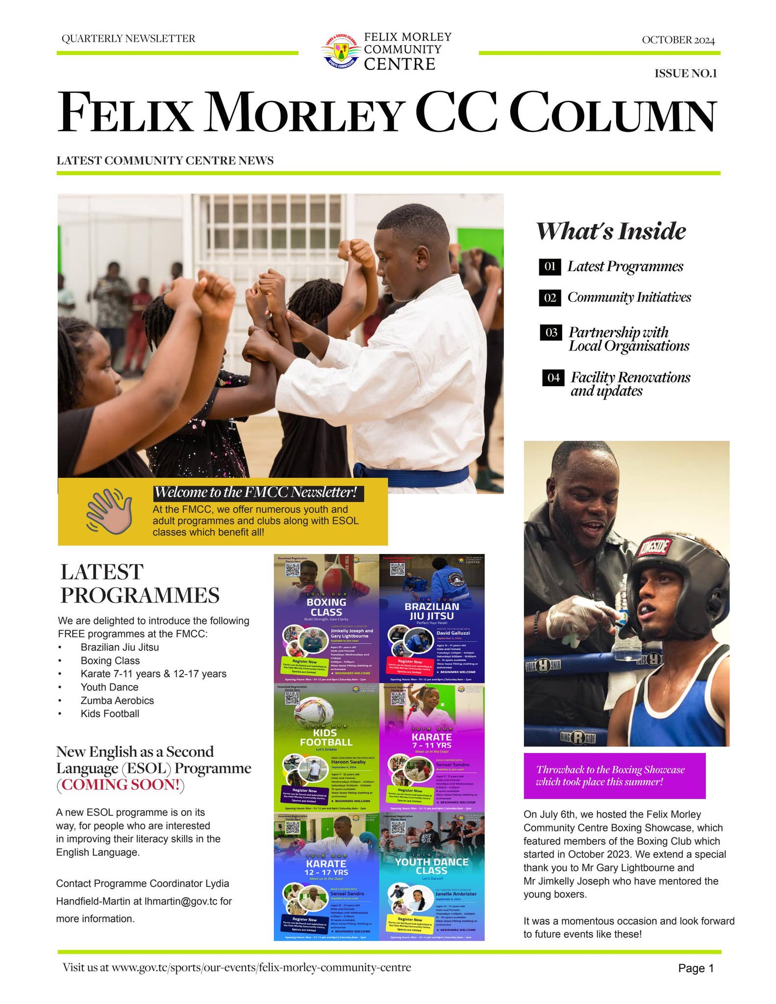 Felix Morley CC Column - Oct 2024 by tcisportscommissiongov - Issuu