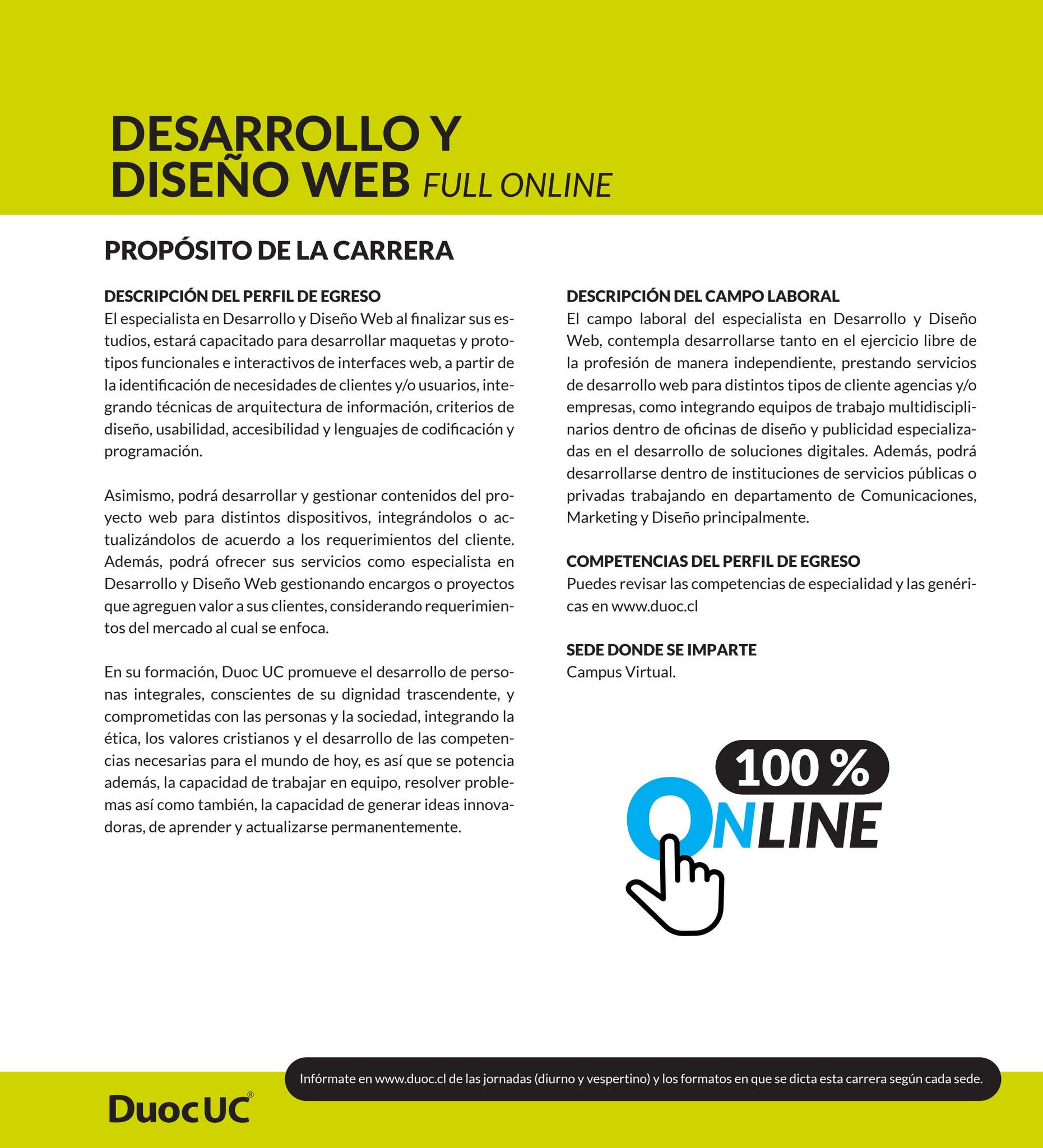 Desarrollo y Diseño web - Malla 2025 FOLL by Duoc UC - Issuu