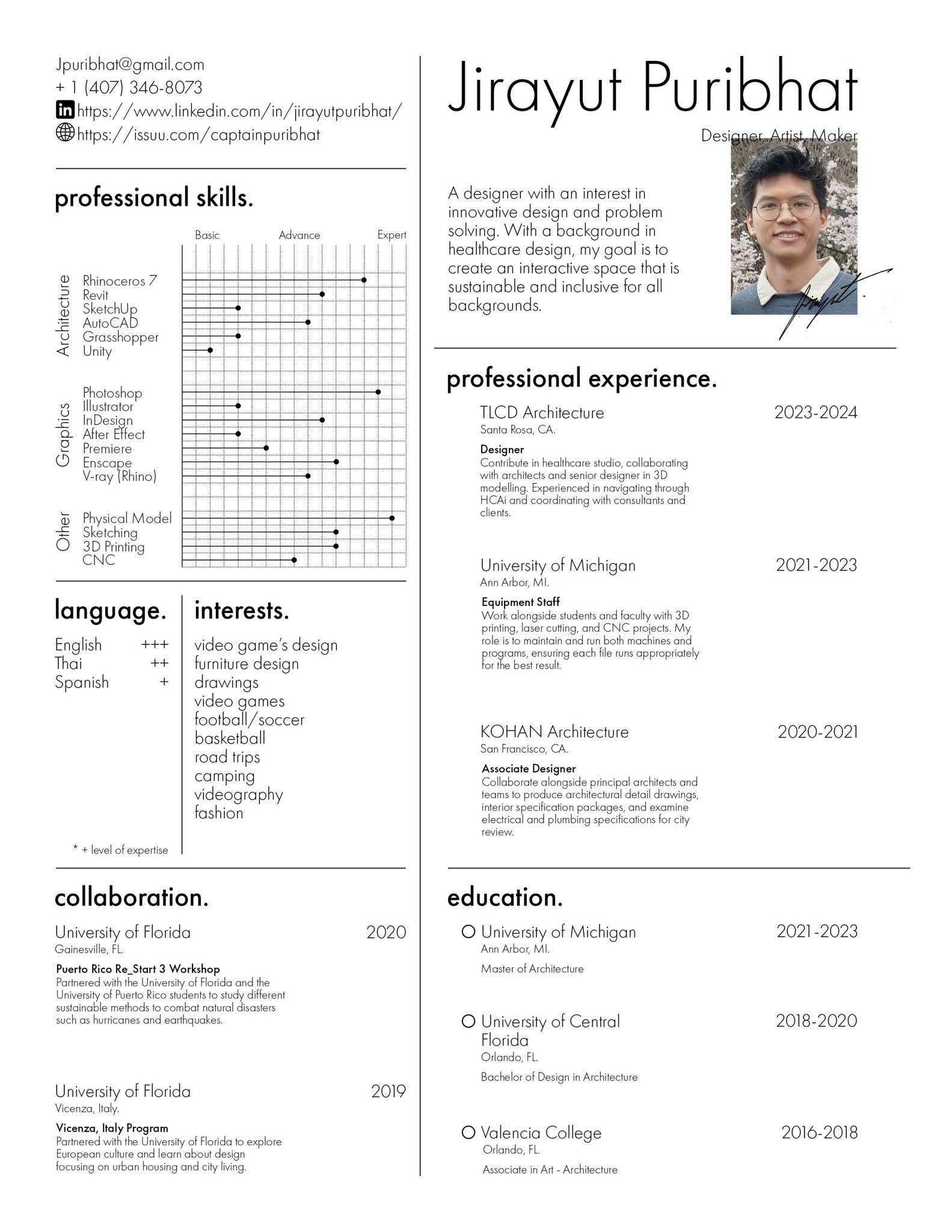 Resume by Jirayut Puribhat - Issuu