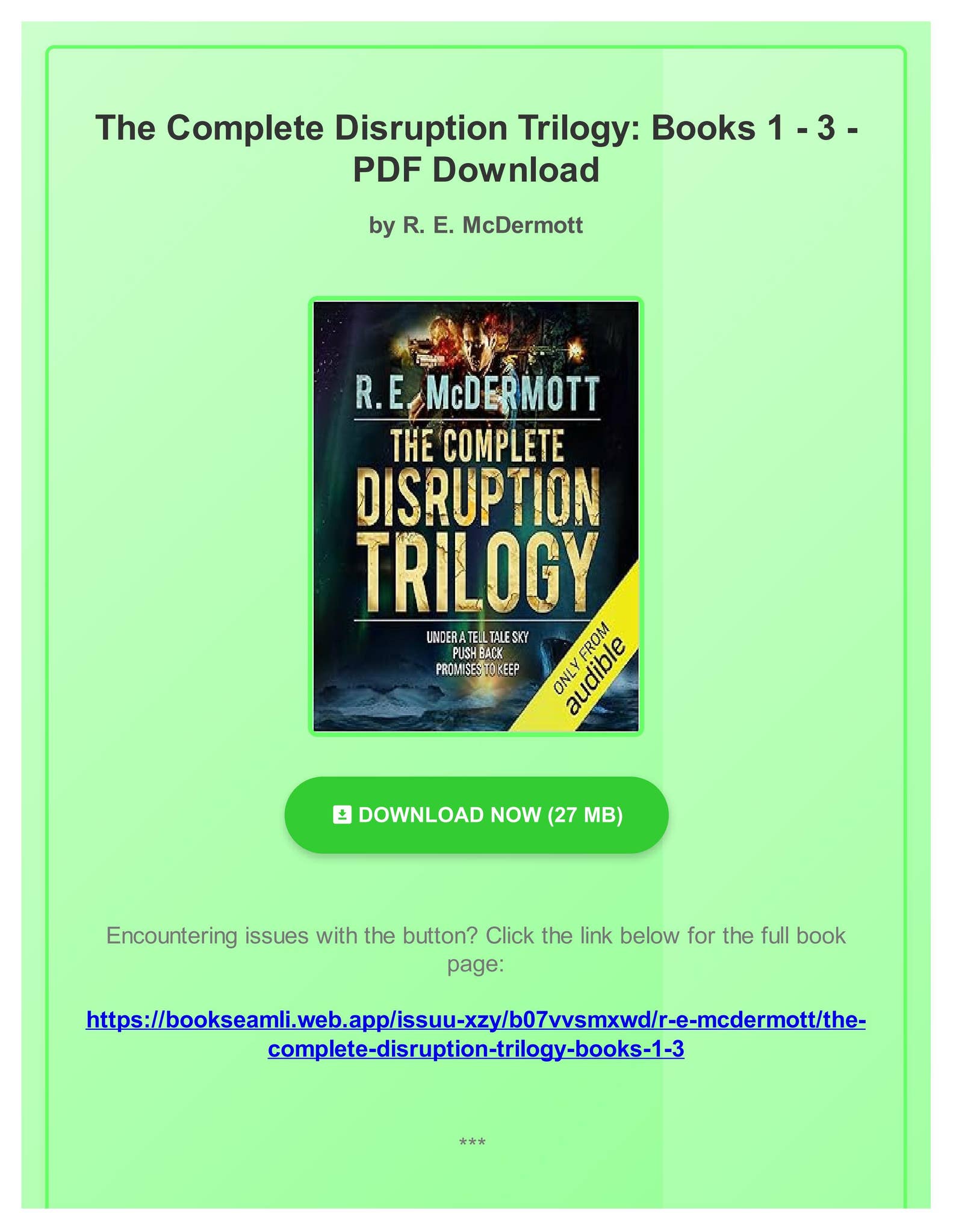(Free PDF) The Complete Disruption Trilogy: Books 1 - 3 by R. E ...