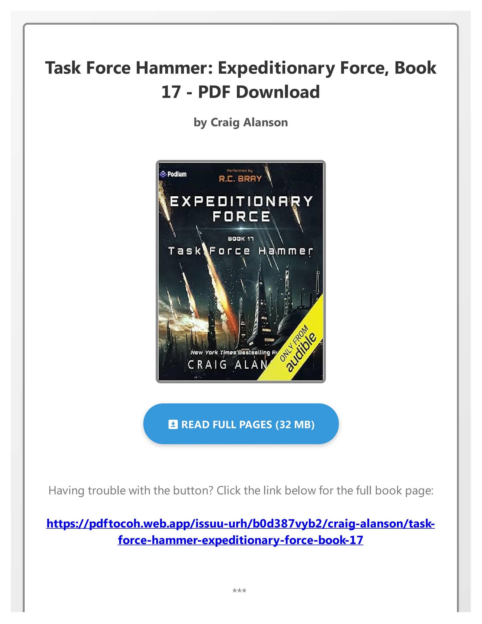 (Ebook Free) Task Force Hammer: Expeditionary Force, Book 17 by Craig ...