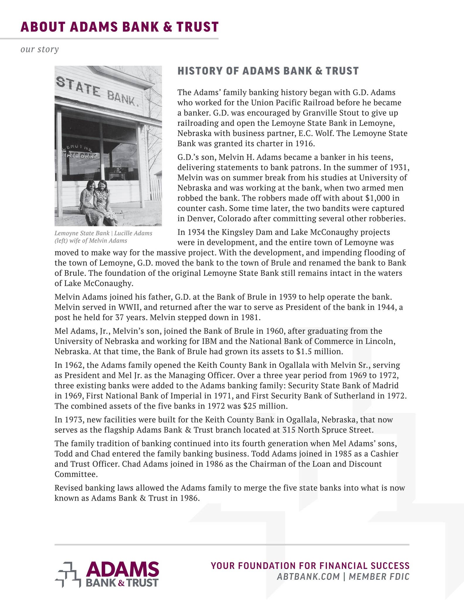 The History of Adams Bank & Trust by Adams Bank & Trust - Issuu