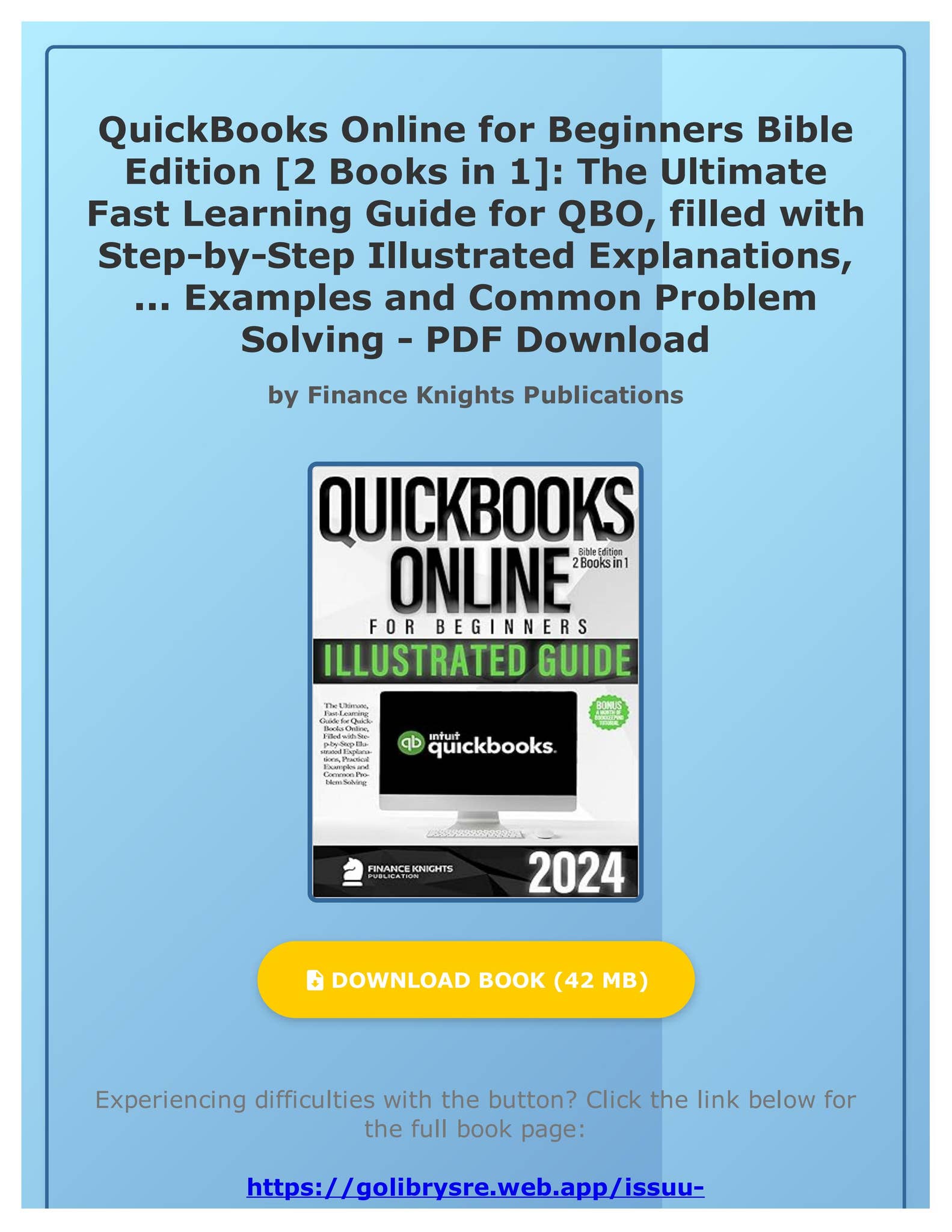 PDF EBOOK QuickBooks Online for Beginners Bible Edition [2 Books in 1 ...