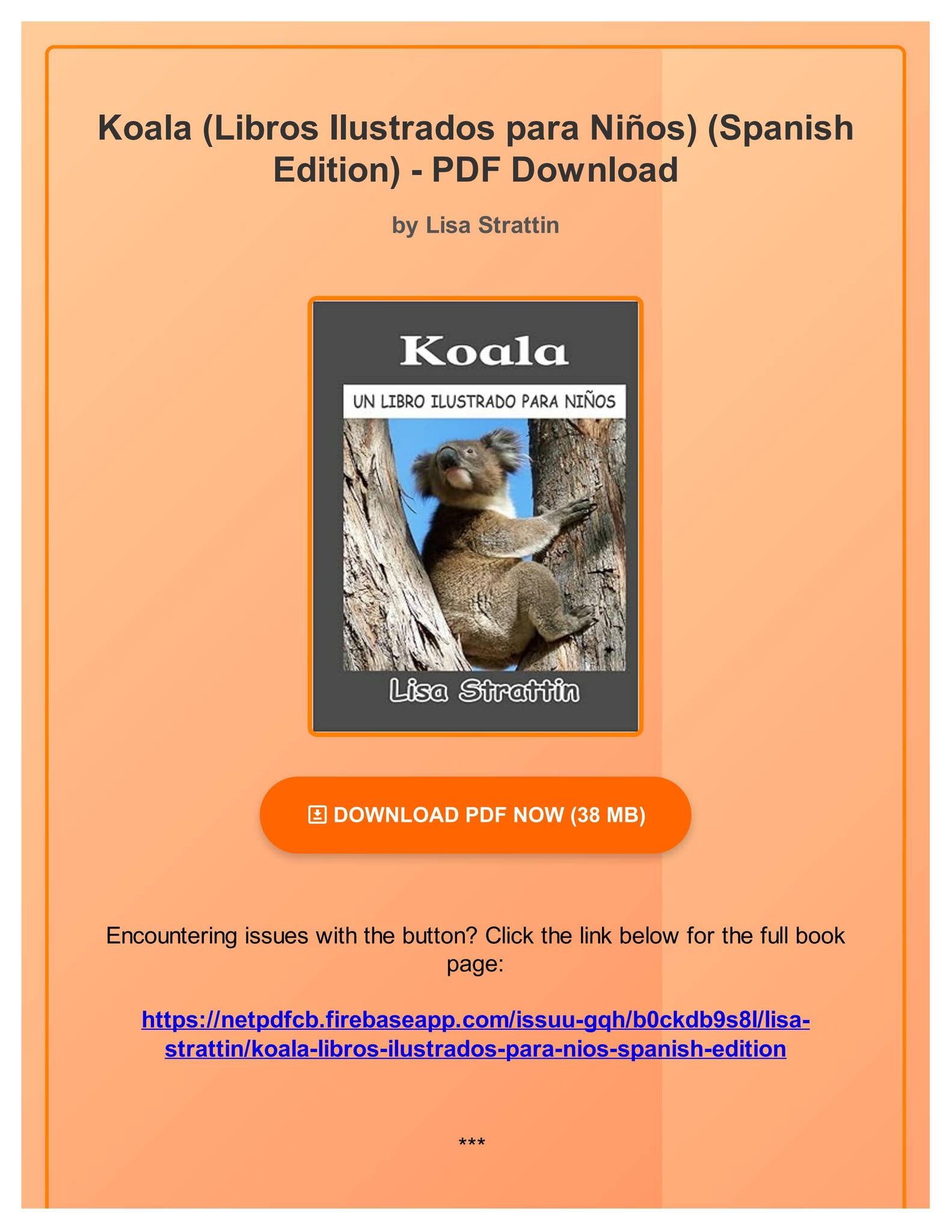 Ebook Koala (Libros Ilustrados para Niños) (Spanish Edition) by Lisa ...