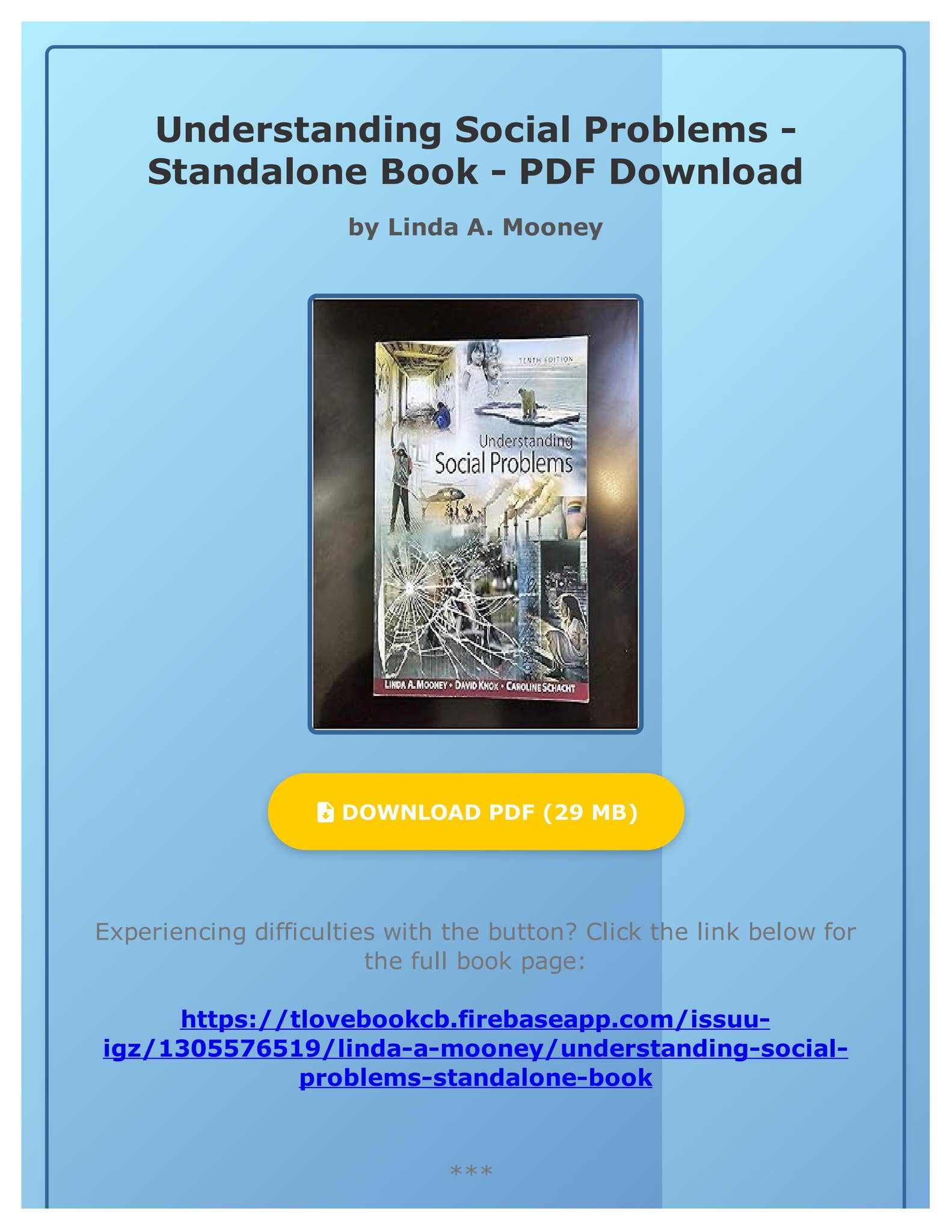 Pdf Free Understanding Social Problems - Standalone Book by Linda A ...