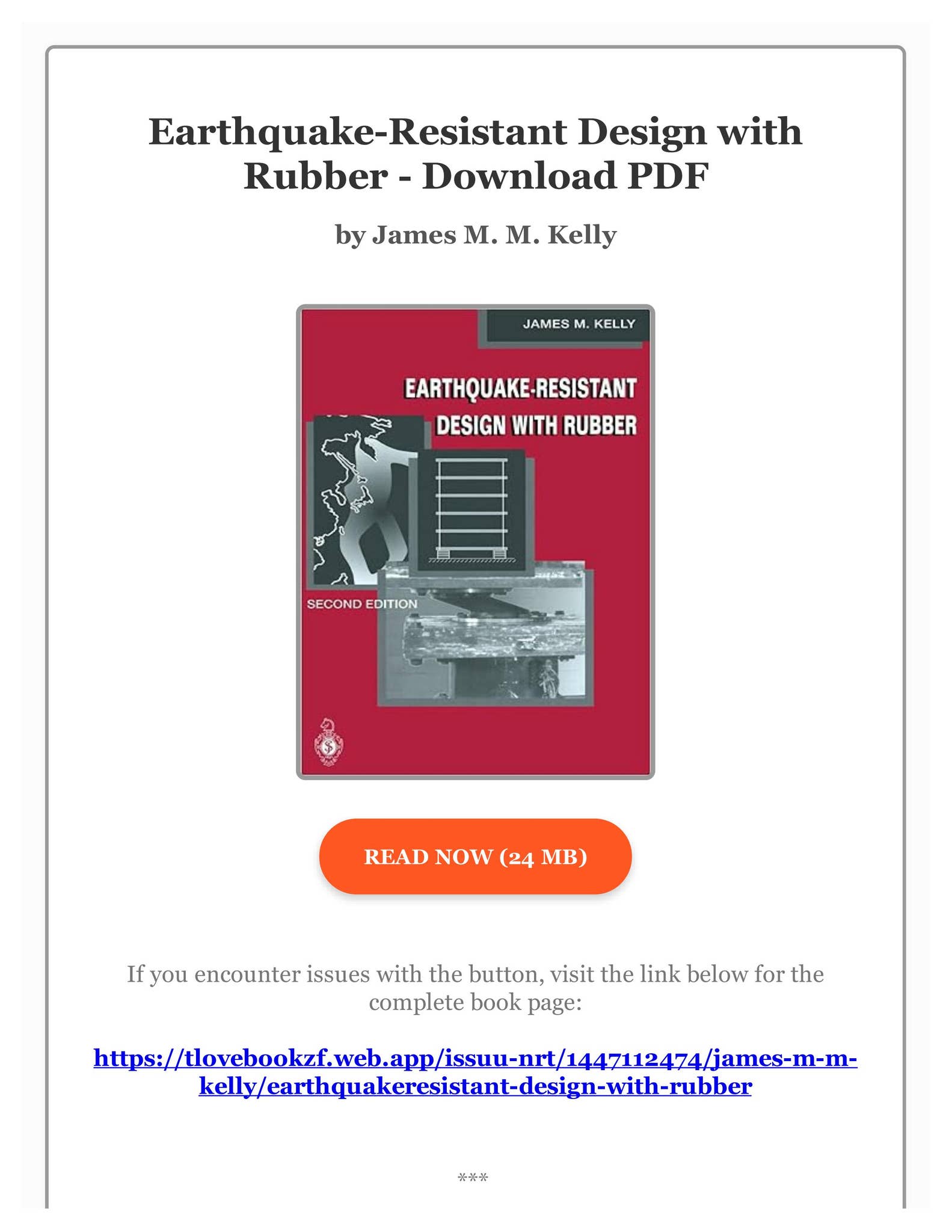 (PDF Free) Earthquake-Resistant Design with Rubber by James M. M. Kelly ...