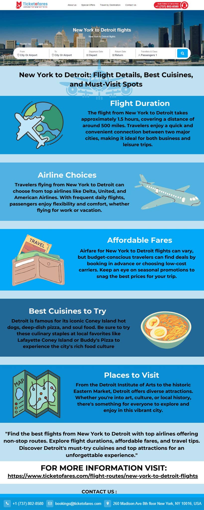 Book New York to Detroit Flights at Best Prices by Maria Lee - Issuu