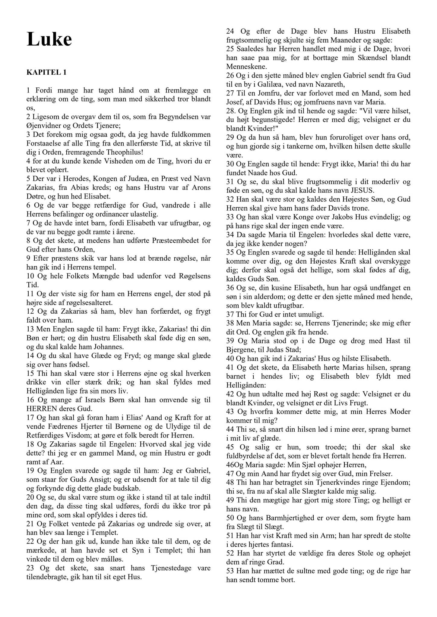 Danish - The Gospel of Luke by Filipino Tracts and Literature Society ...