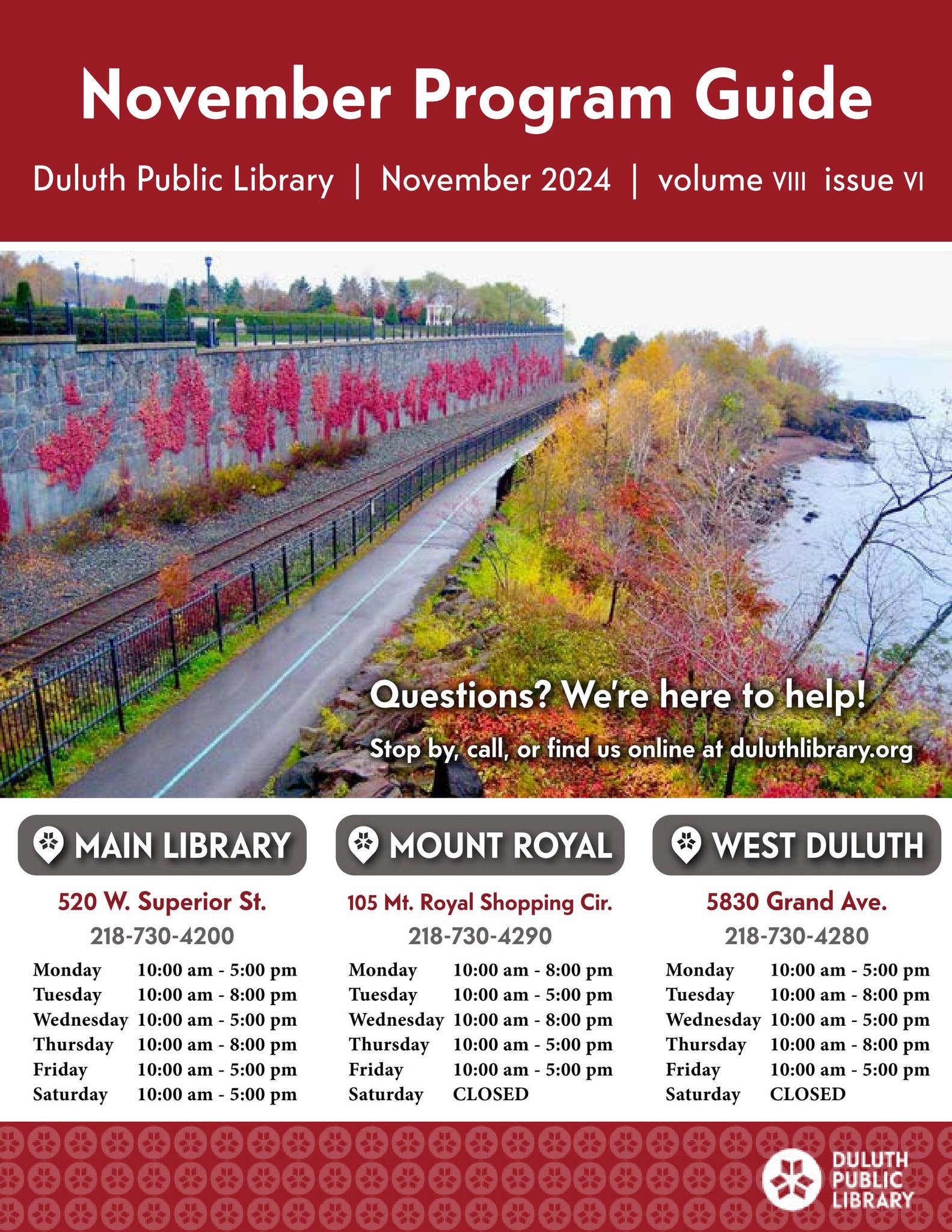 Duluth Public Library November 2024 Program Guide by Duluth Public ...