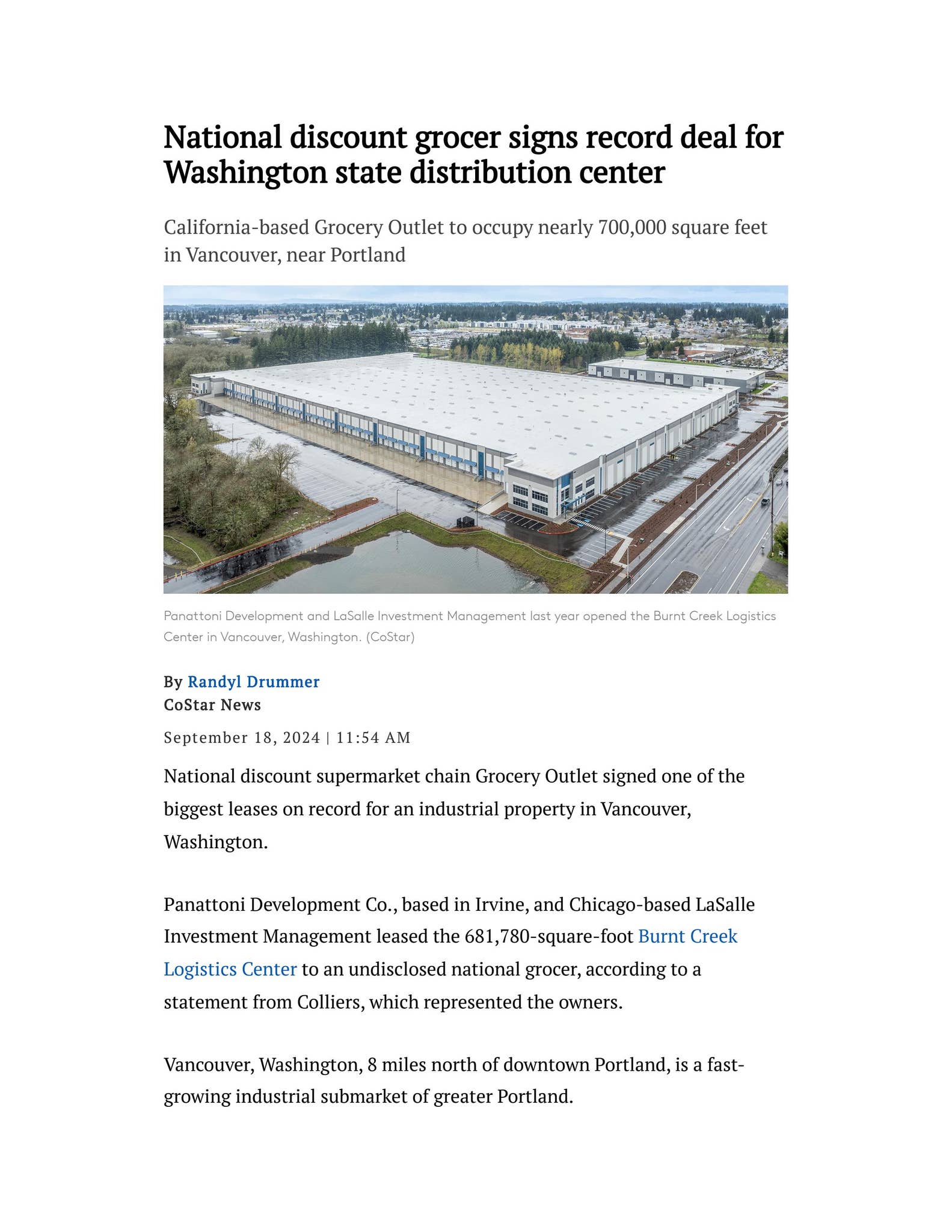 National discount grocer signs record deal for Washington state ...