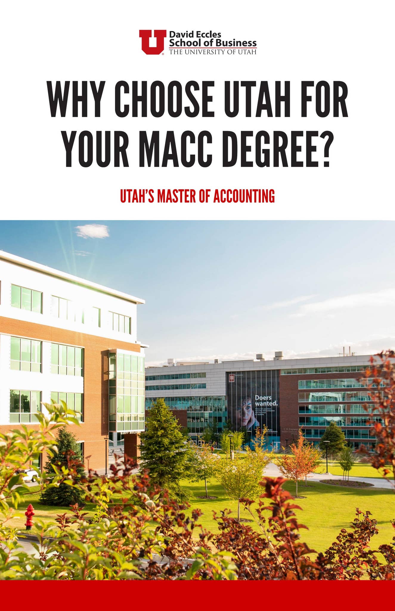 Why Choose Utah for Your MAcc Degree? by University of Utah Graduate ...