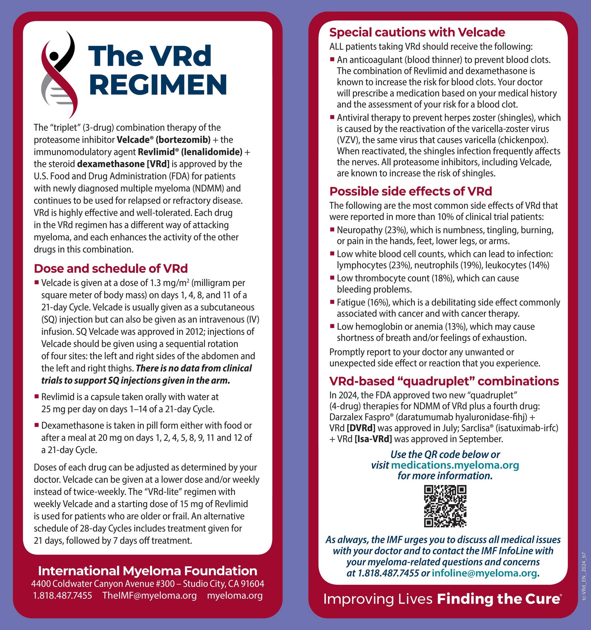 Tip Card: The VRd Regimen by International Myeloma Foundation - Issuu