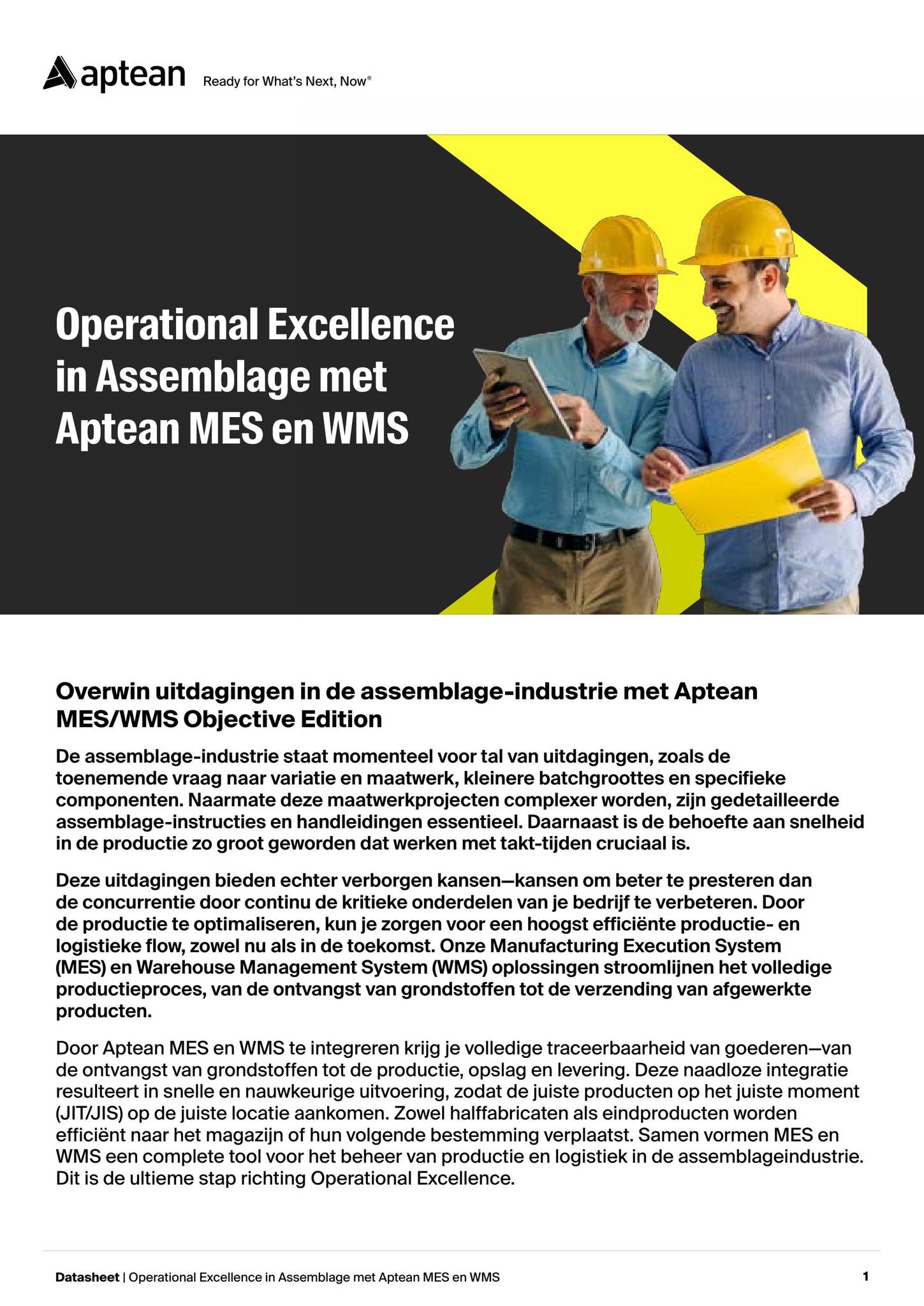 Aptean MES/WMS, Objective Edition: Operational Excellence in Assemblage ...