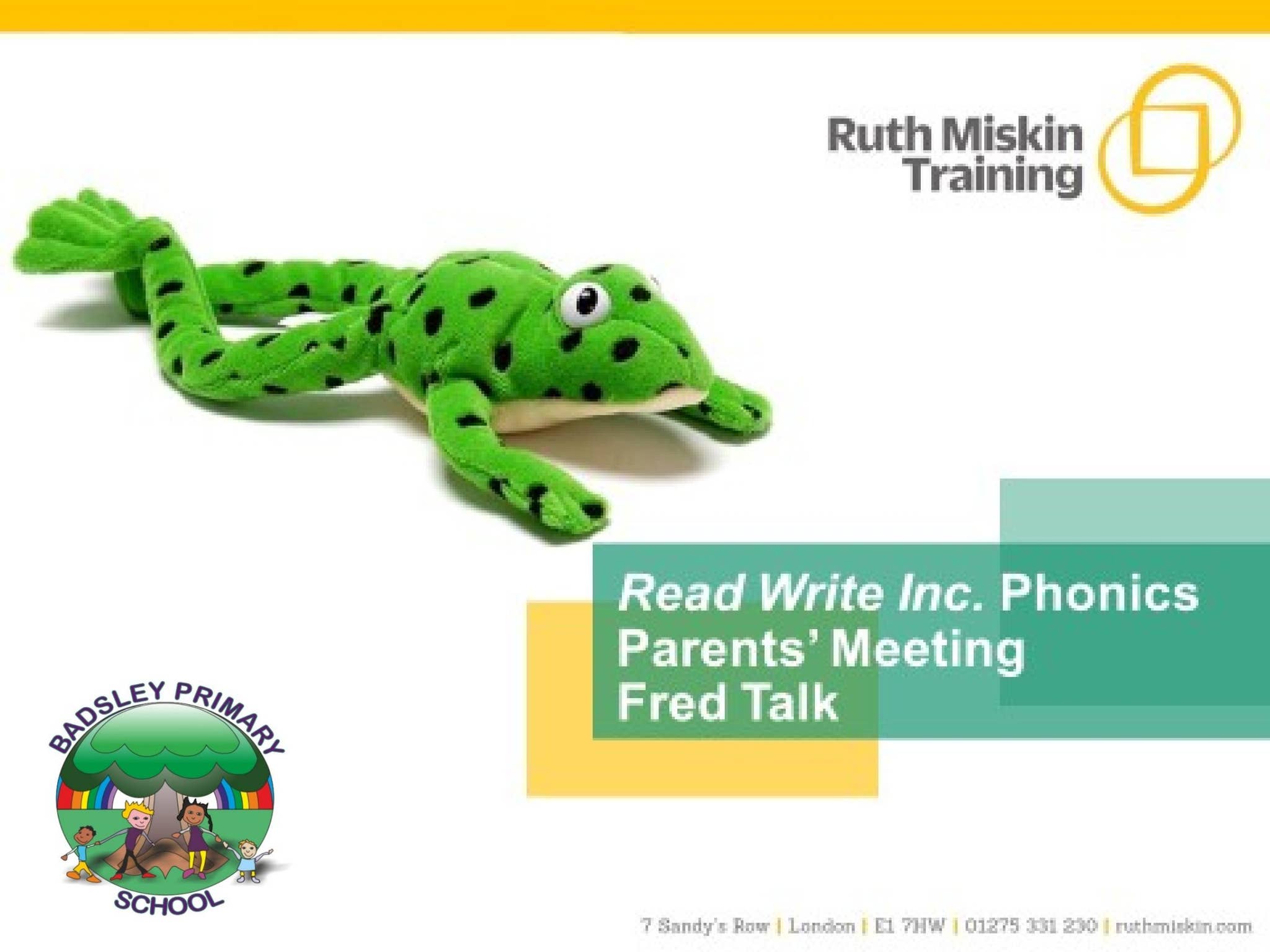 Read, Write Inc Parents' meeting - Y1 by Schudio - Issuu