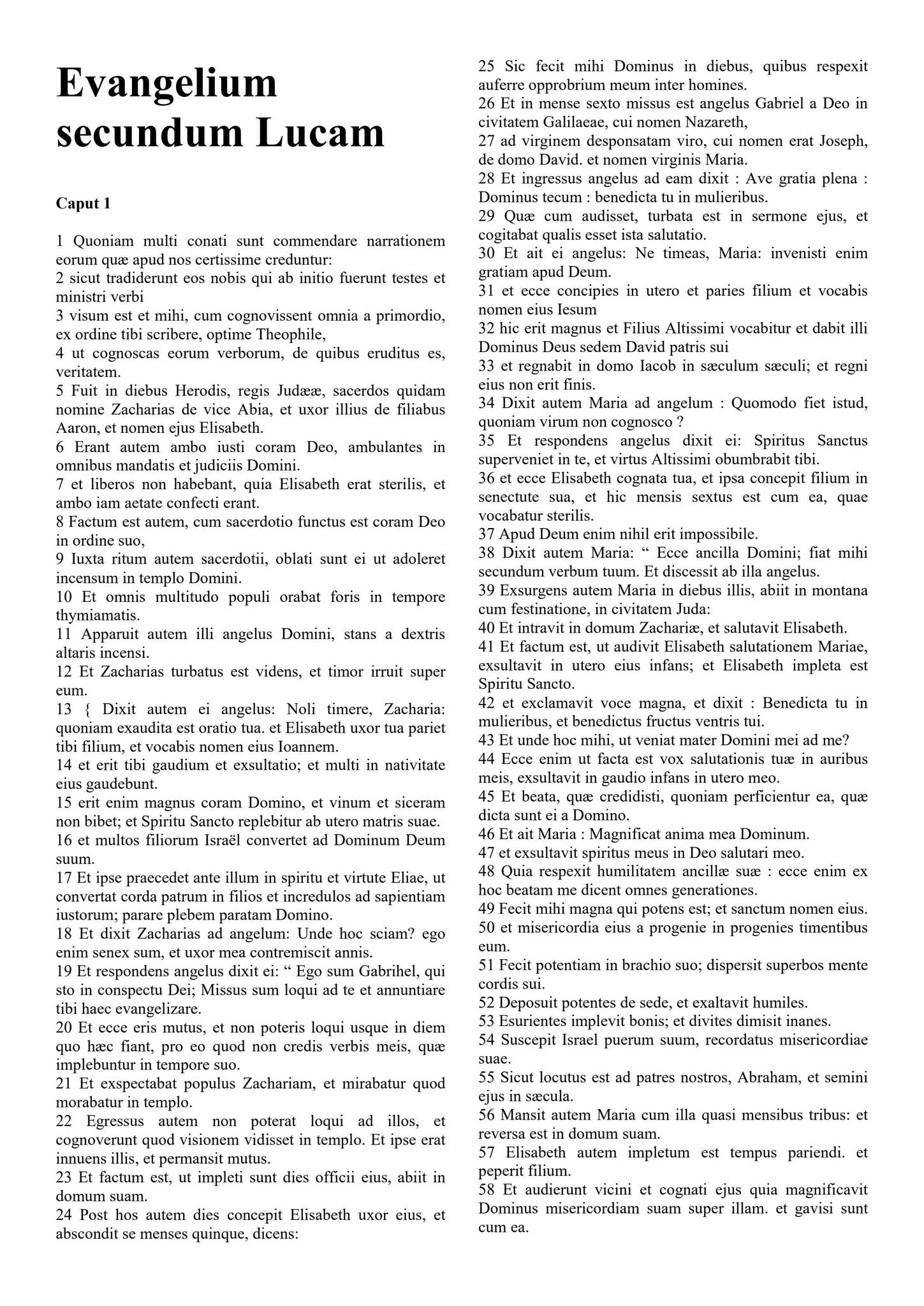 Latin - The Gospel of Luke by Filipino Tracts and Literature Society ...