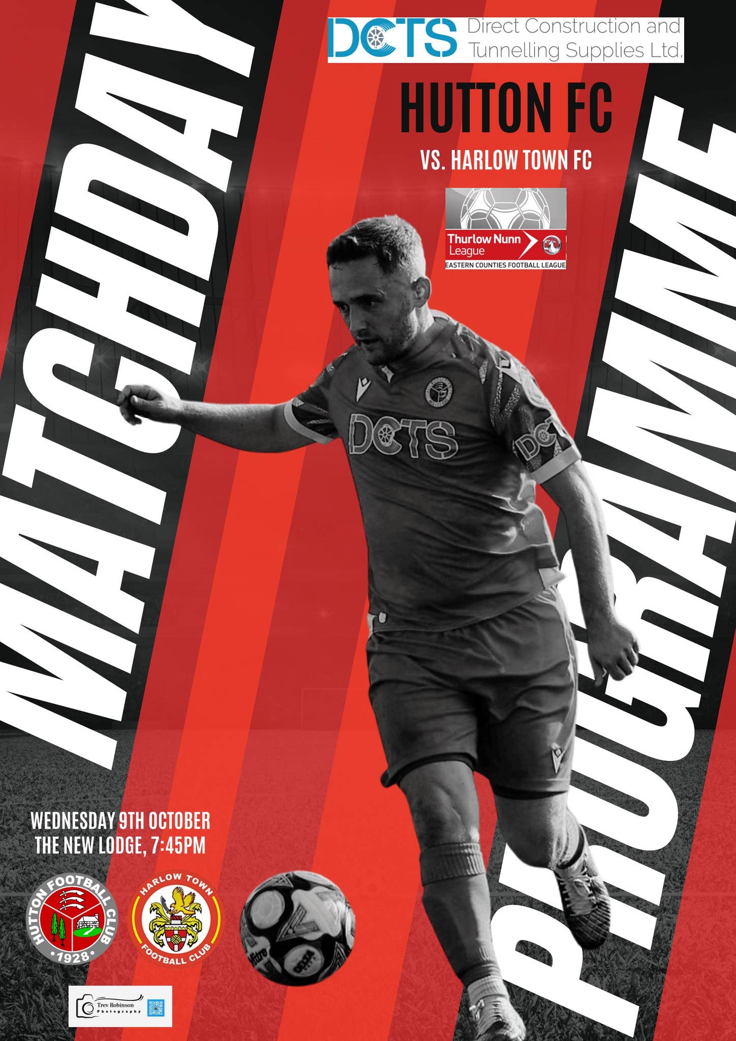 Hutton FC vs. Harlow Town FC Matchday Programme 09.10.24 by Hutton ...