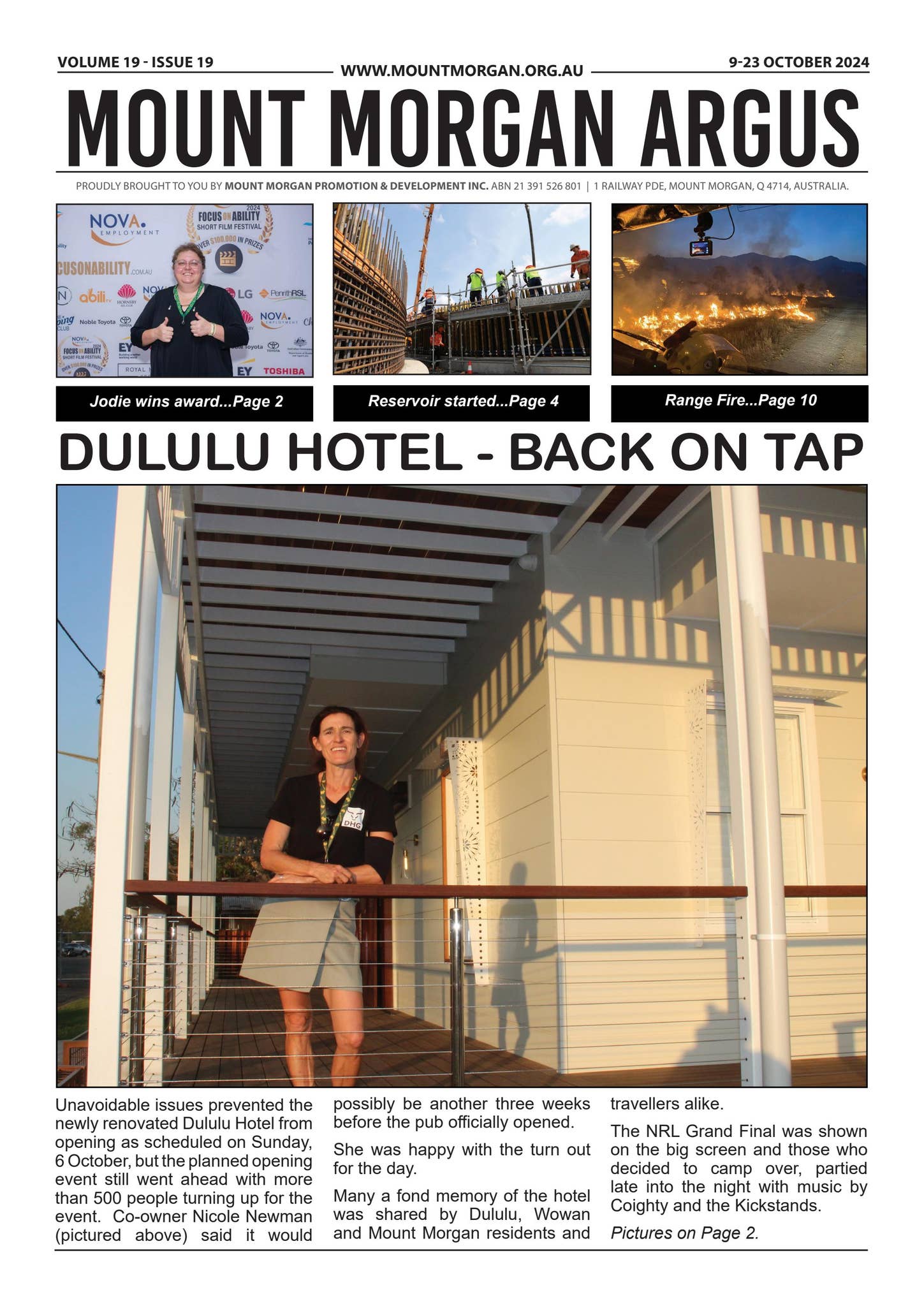 The Mount Morgan Argus Volume 19 Issue 19 by Mount Morgan Promotion and Development Inc. - Issuu