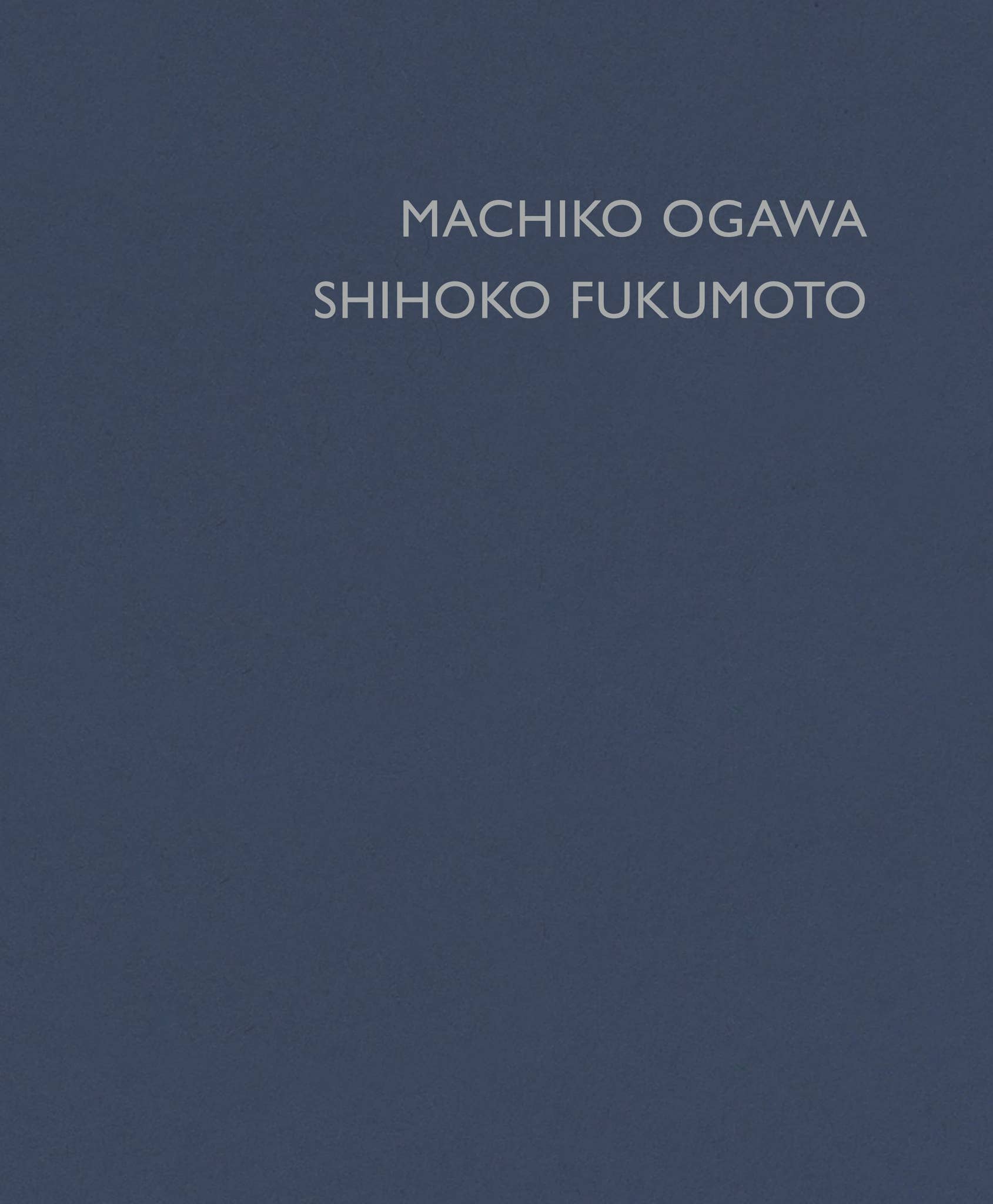 Machiko Ogawa | Shihoko Fukumoto by Erskine, Hall & Coe - Issuu