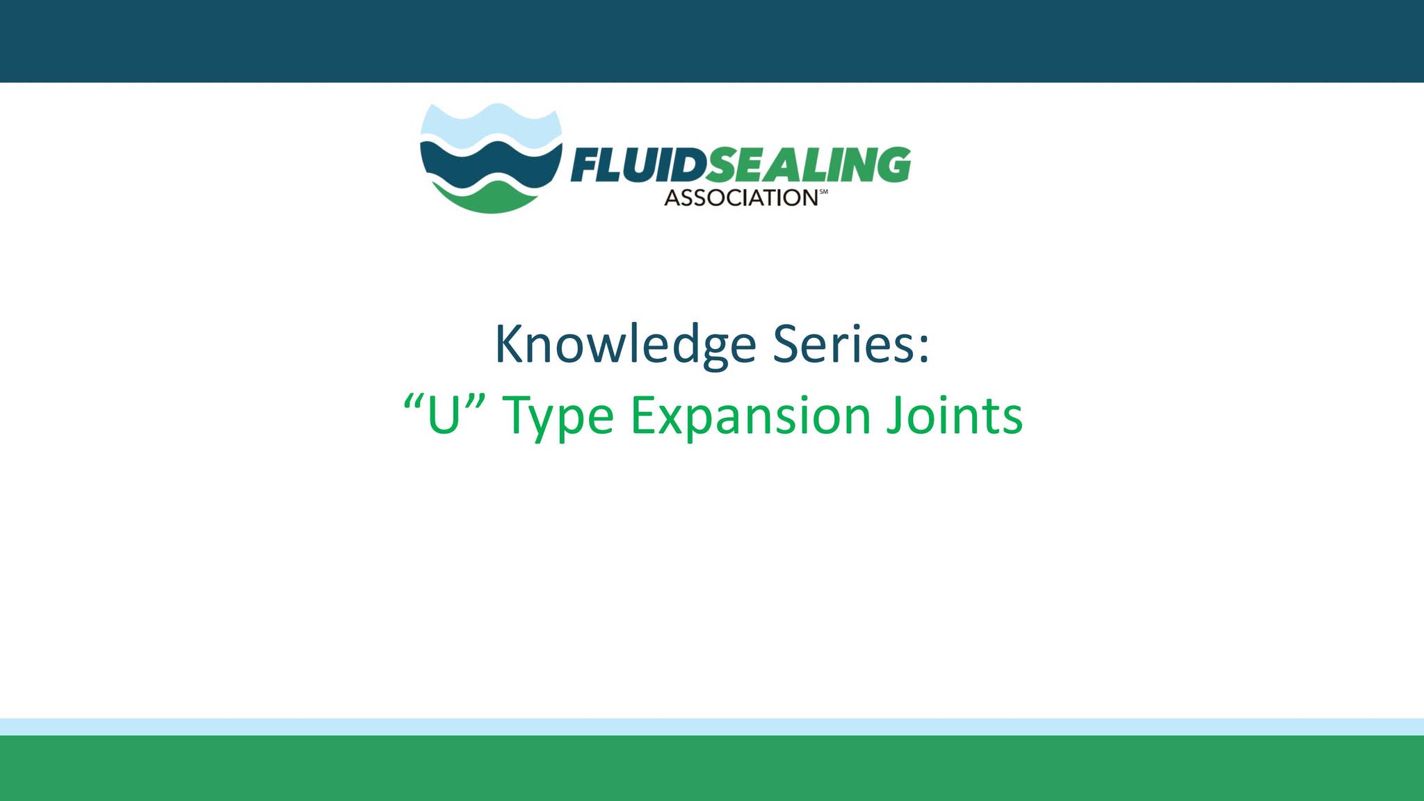 Knowledge Series - Chapter 2H “U” Type Expansion Joints by fluidsealing ...