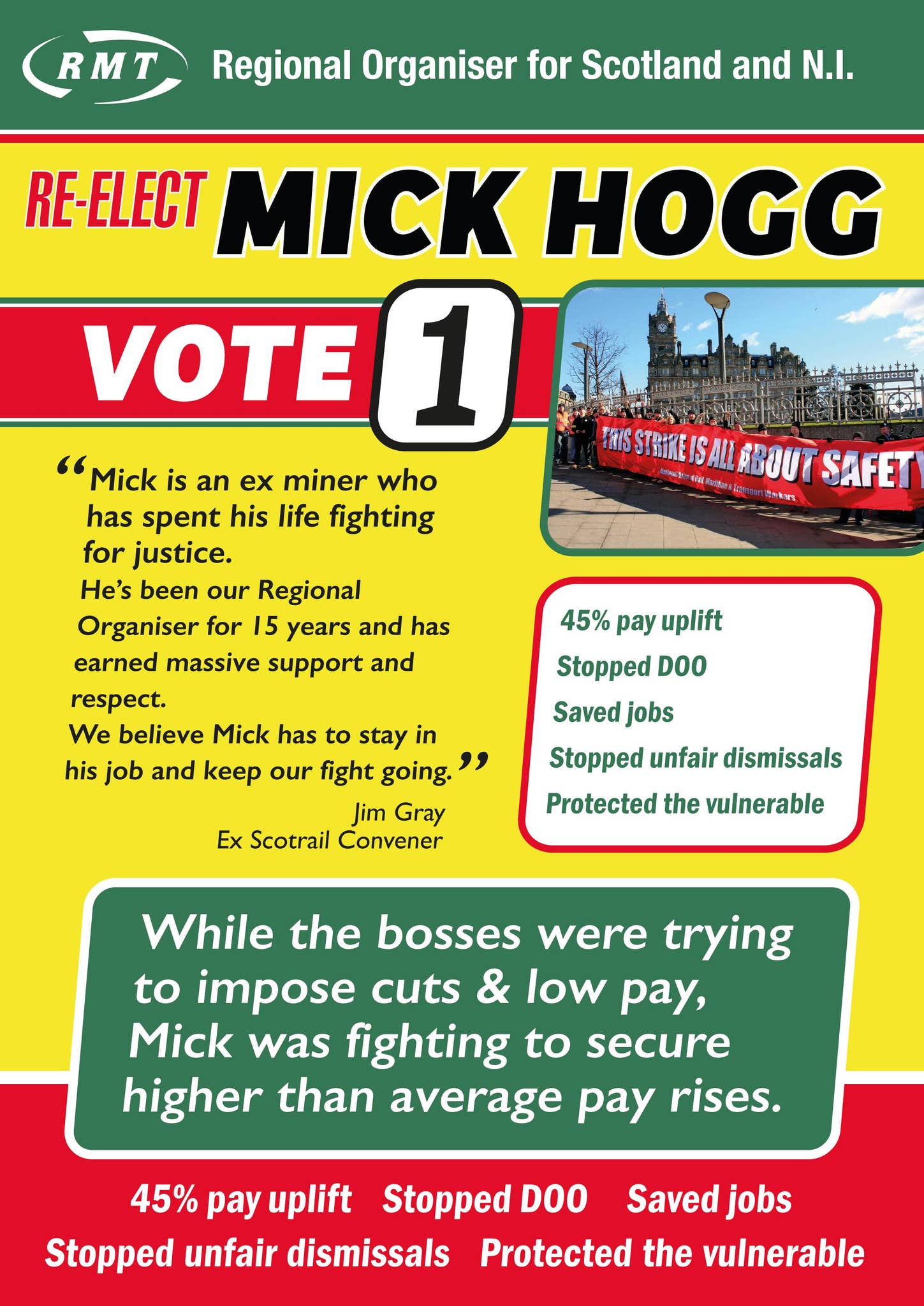 Mick Hogg Candidate Campaign Statement by RMT Union - Issuu