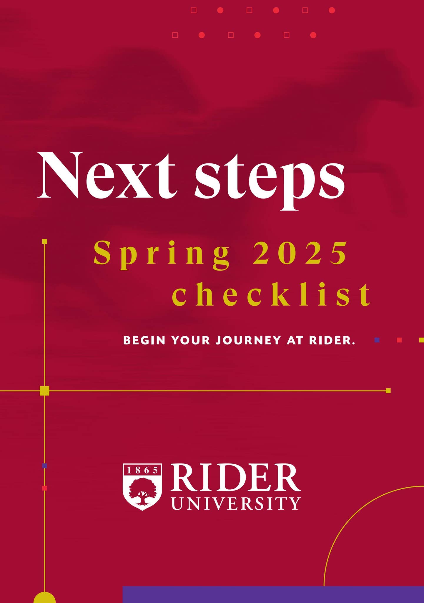 Spring 2025 Next Steps Checklist by Rider University - Issuu