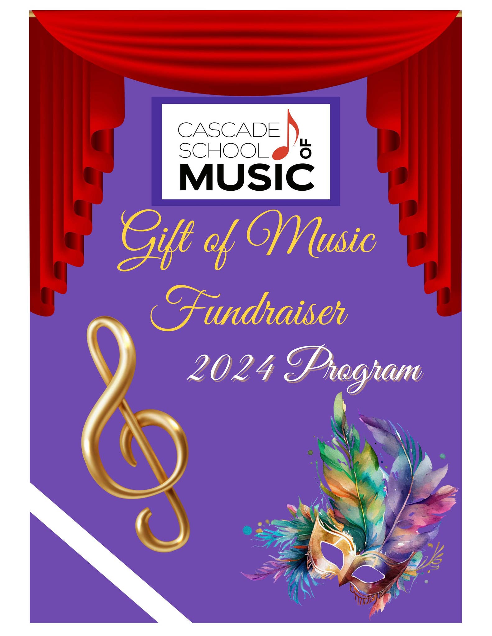 Gift of Music Masquerade Gala Program Guide by Cascade School of Music ...