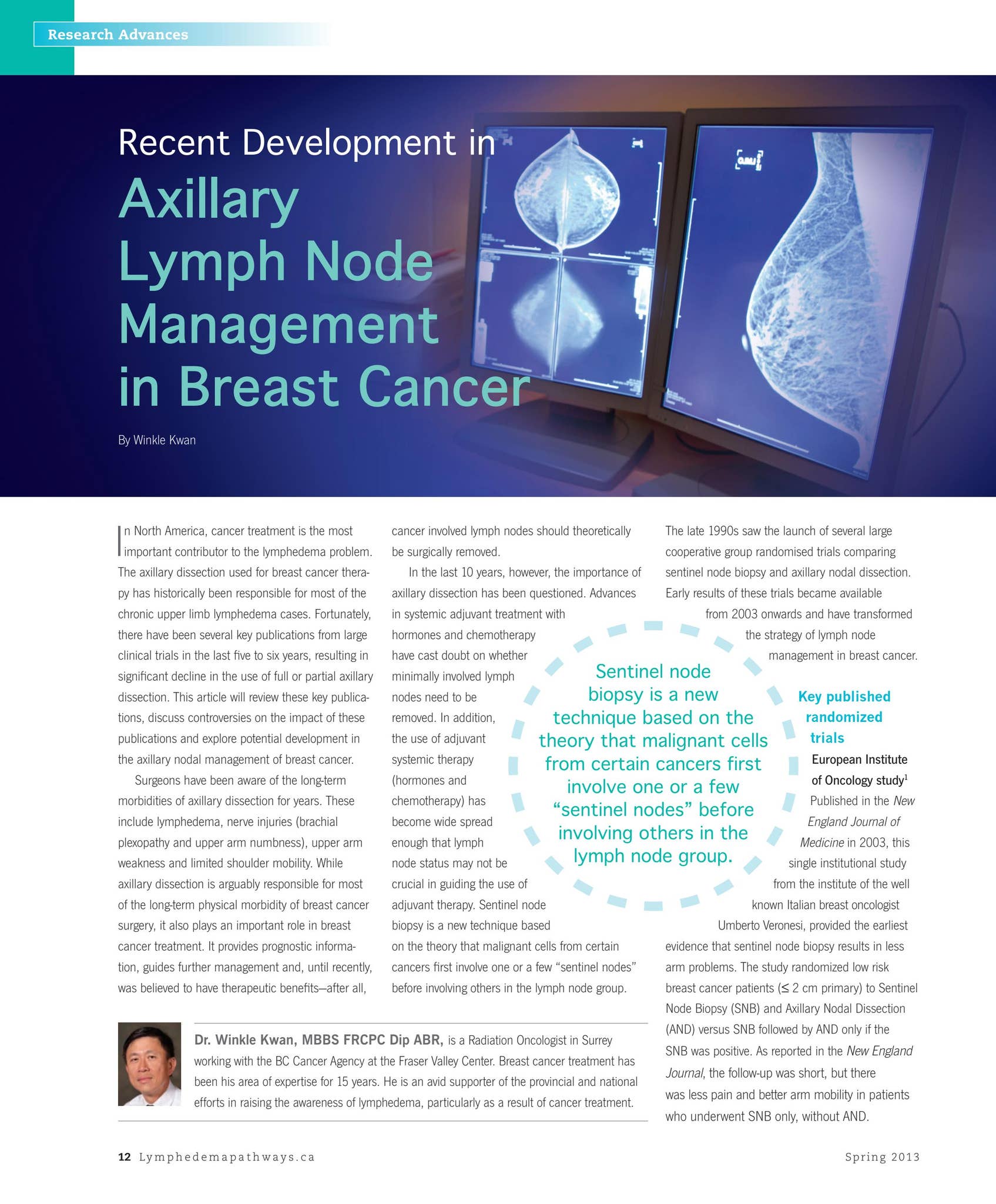 Recent Development in Axillary Lymph Node Management in Breast Cancer ...