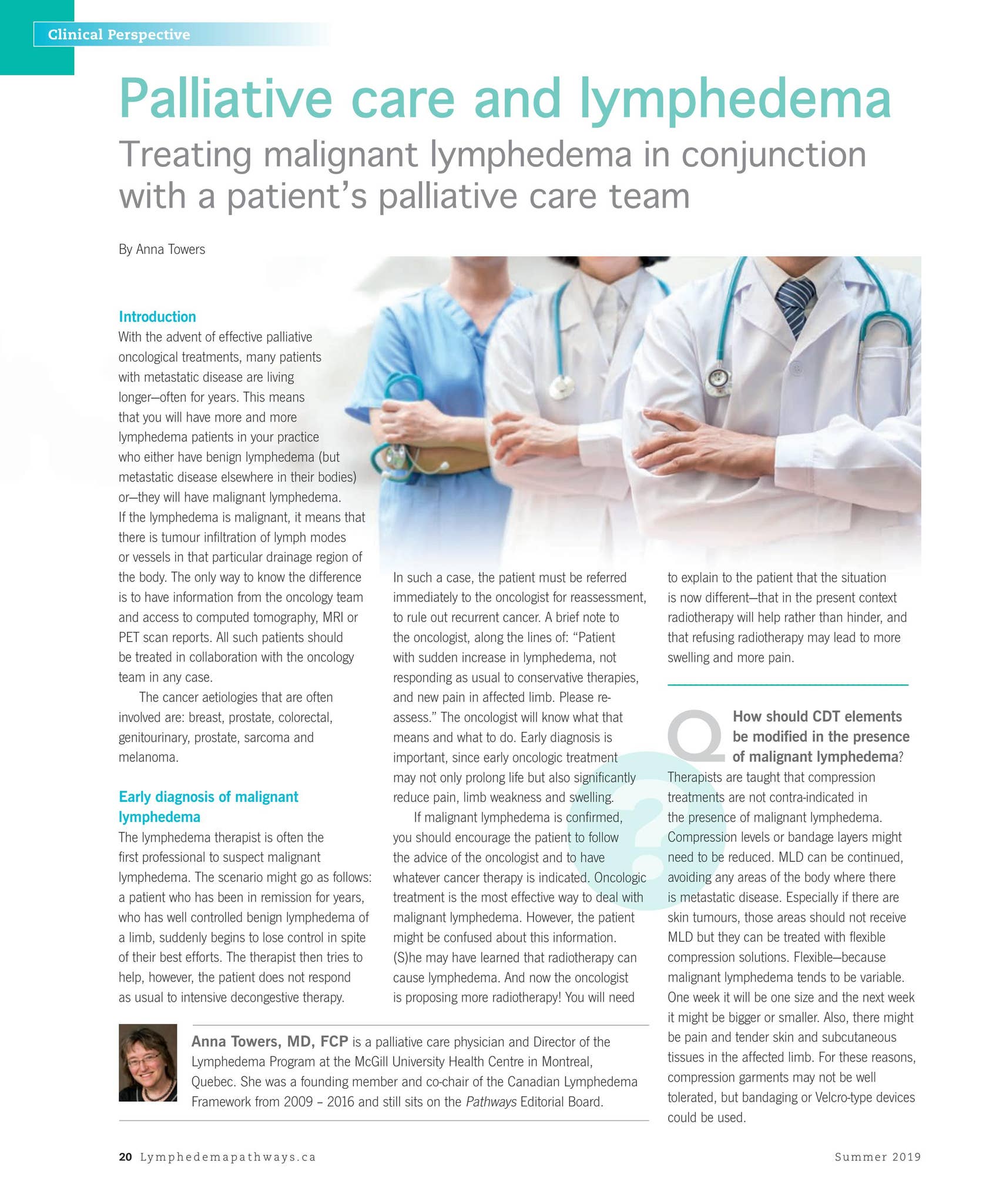 Palliative care and lymphedema by Canadian Lymphedema Framework - Issuu