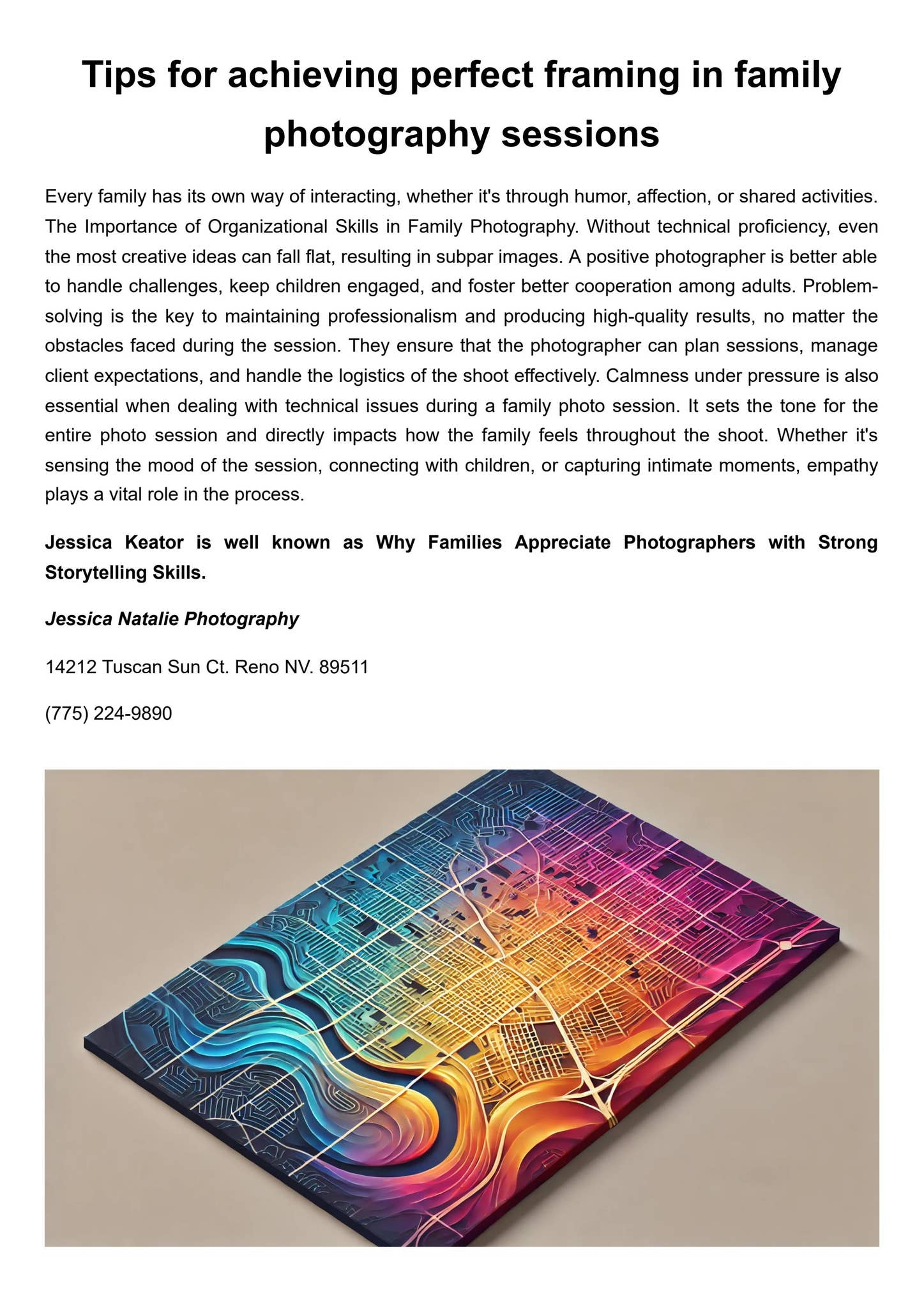 Tips for achieving perfect framing in family photography sessions by ...